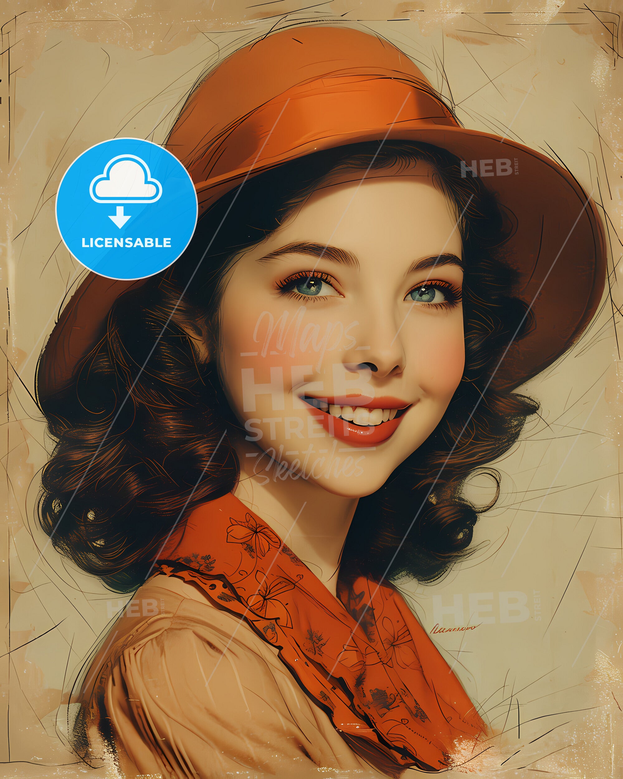 Emily, Dickinson, 1830 - 1886, a woman wearing a hat - HEBSTREITS Stock Image