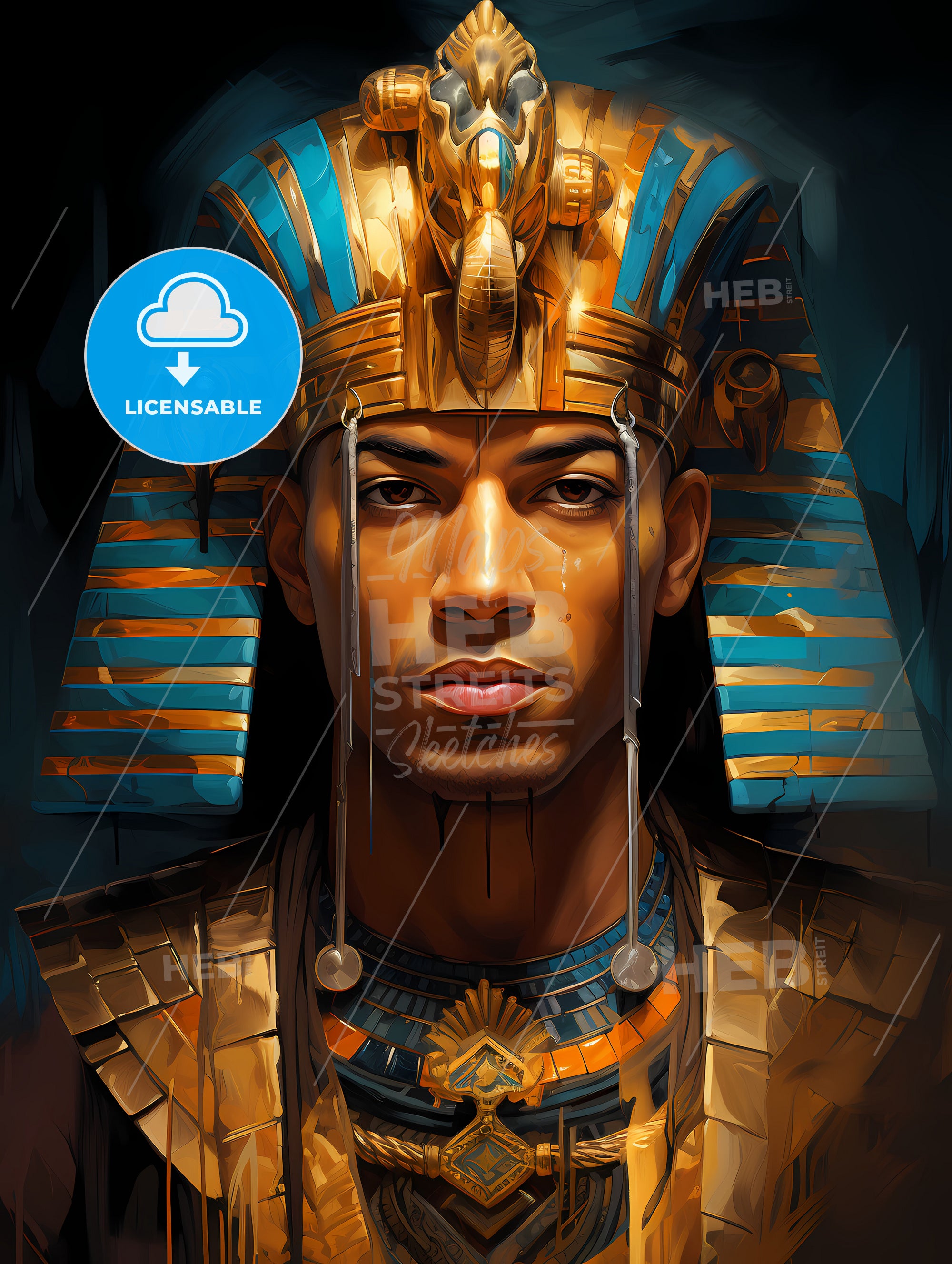 Amenhotep III Pharaoh of Egypt - HEBSTREITS Stock Image