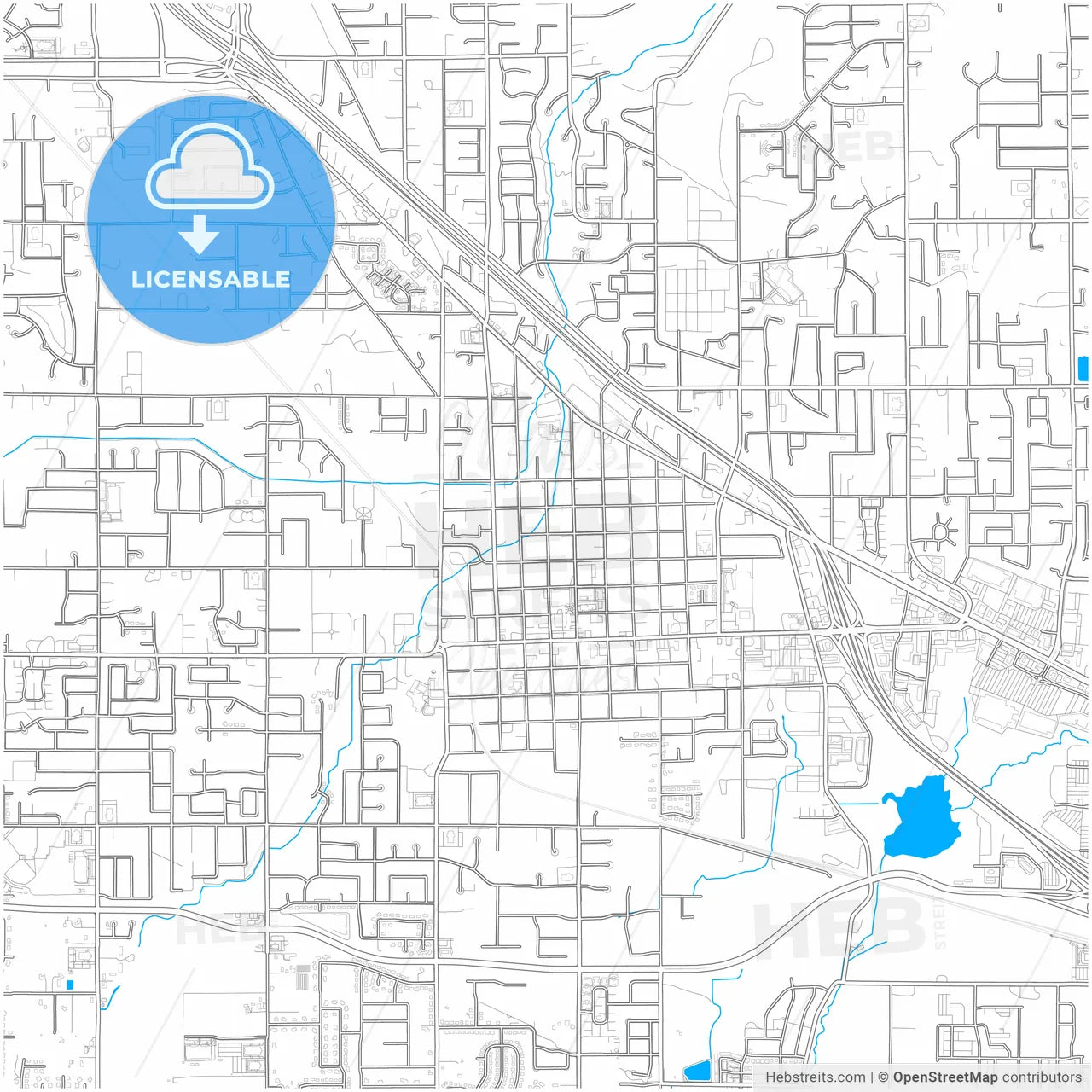 Lehi, Utah, United States, City Map With High Resolution Roads ...