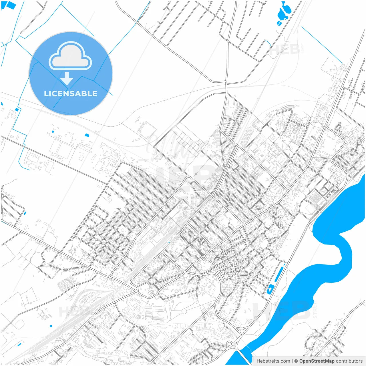 Stryi, Lviv Oblast, Ukraine, City Map With High Resolution Roads ...
