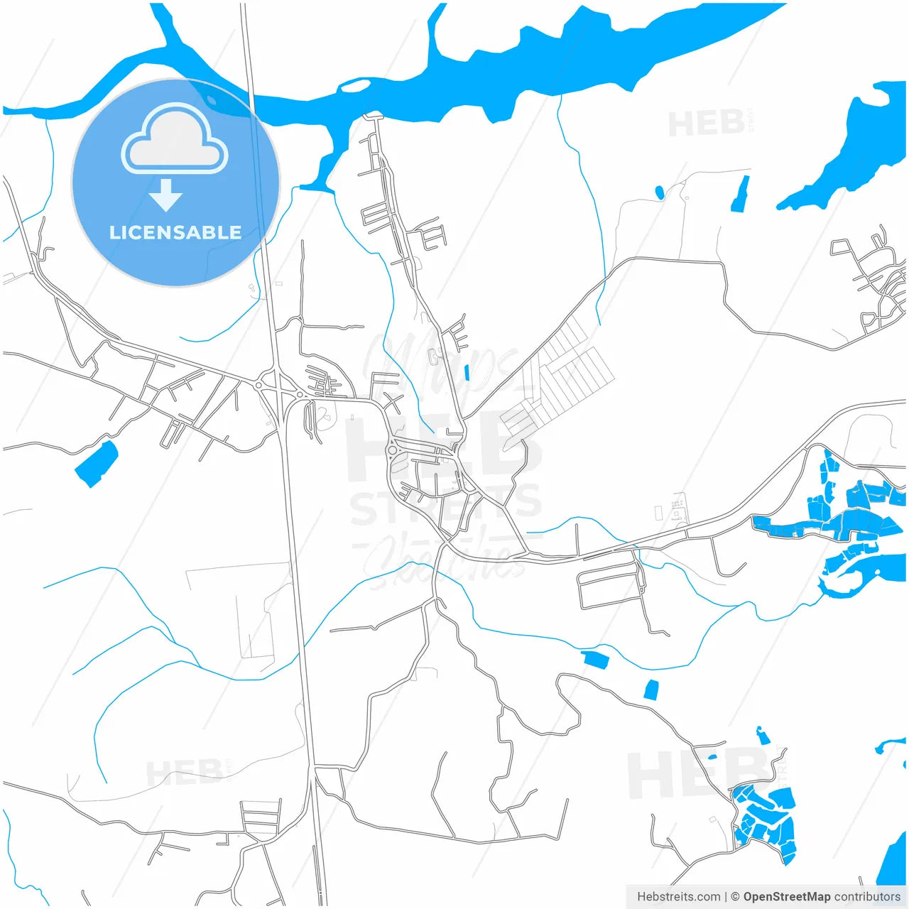 Nossa Senhora Do Socorro, Brazil, City Map With High Resolution Roads ...