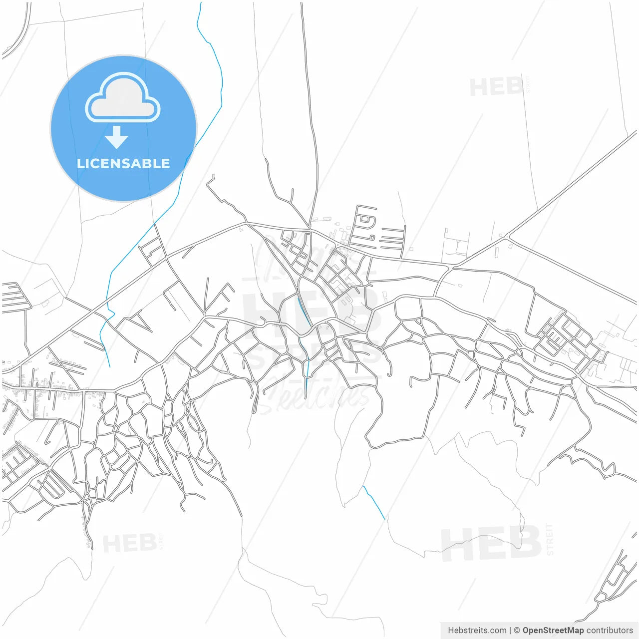 Săcele, Brașov, Romania, City Map With High Resolution Roads. – HEBSTREITS