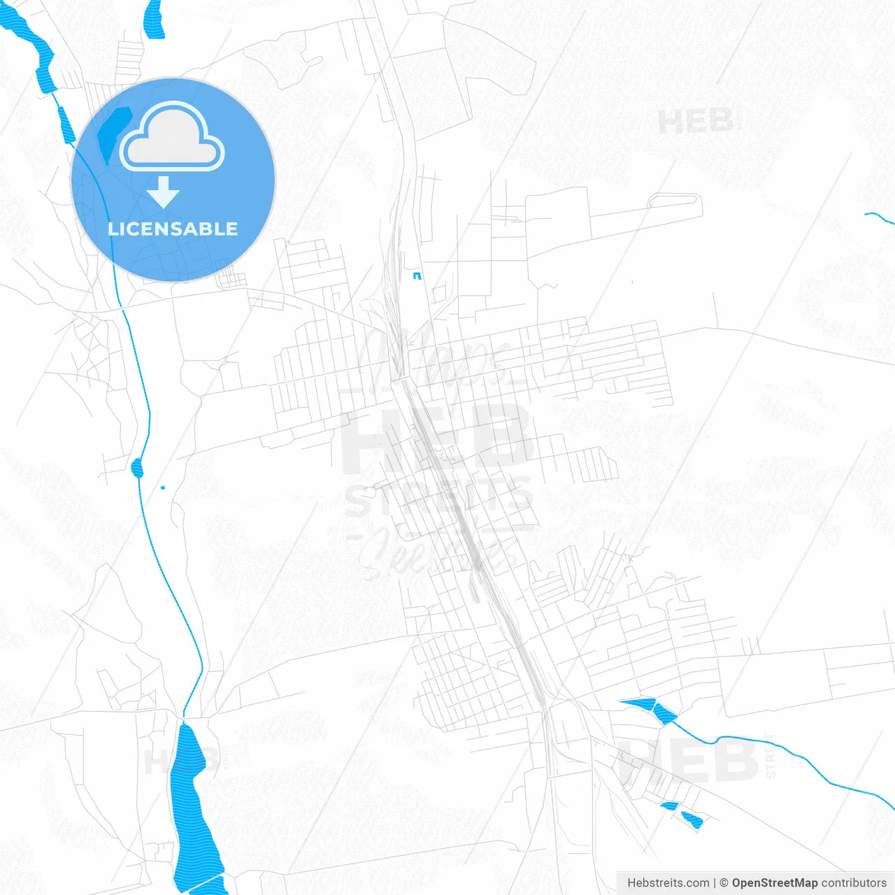 Podilsk, Ukraine Pdf Vector Map With Water In Focus – HEBSTREITS