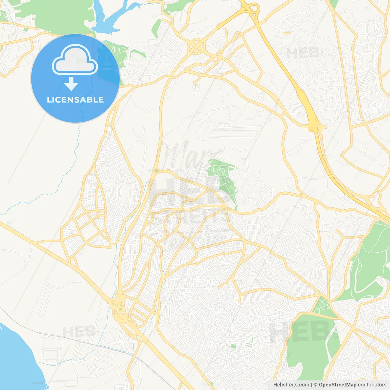 Cayirova, Turkey Vector Map - Classic Colors – HEBSTREITS