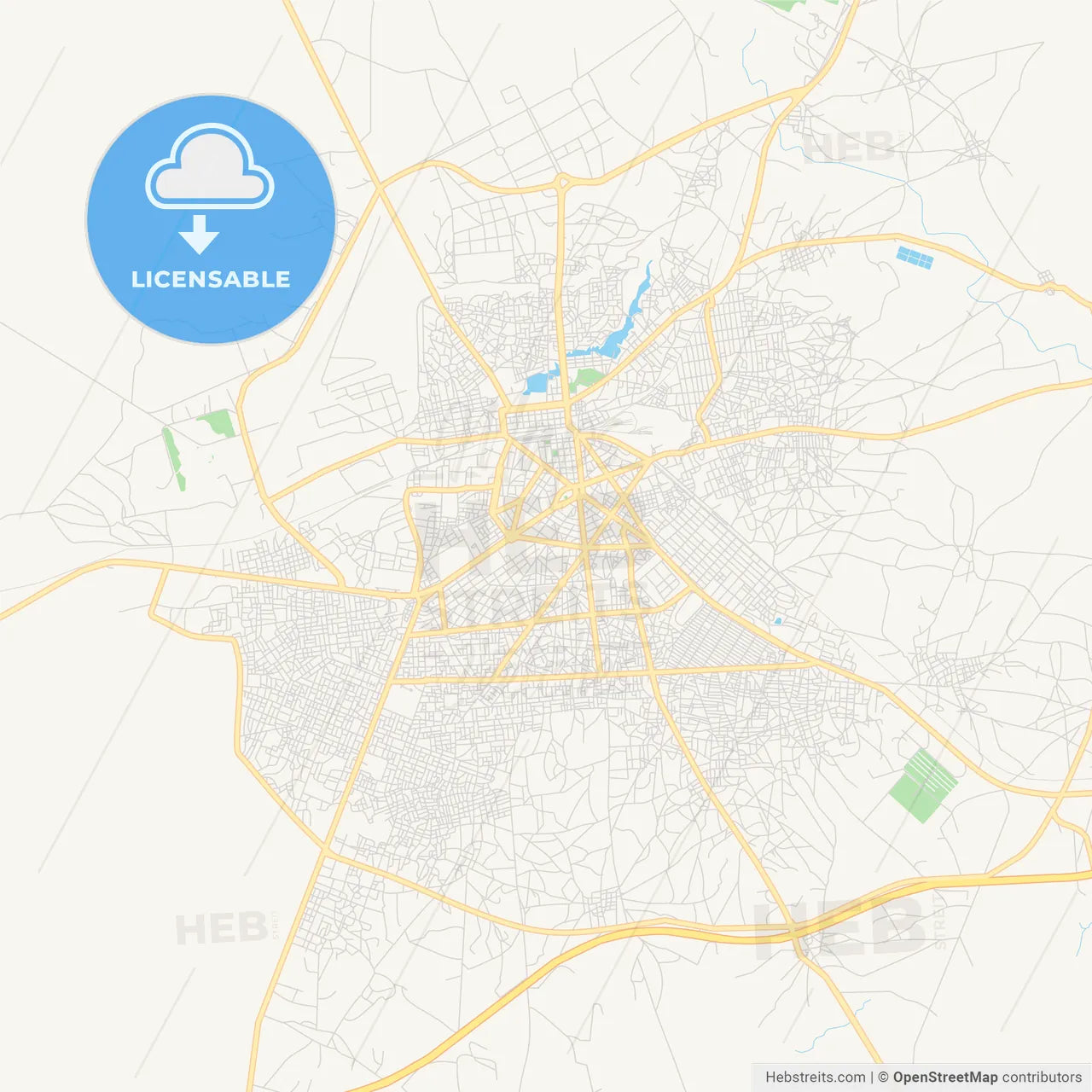 Printable Street Map Of Thies, Senegal – HEBSTREITS