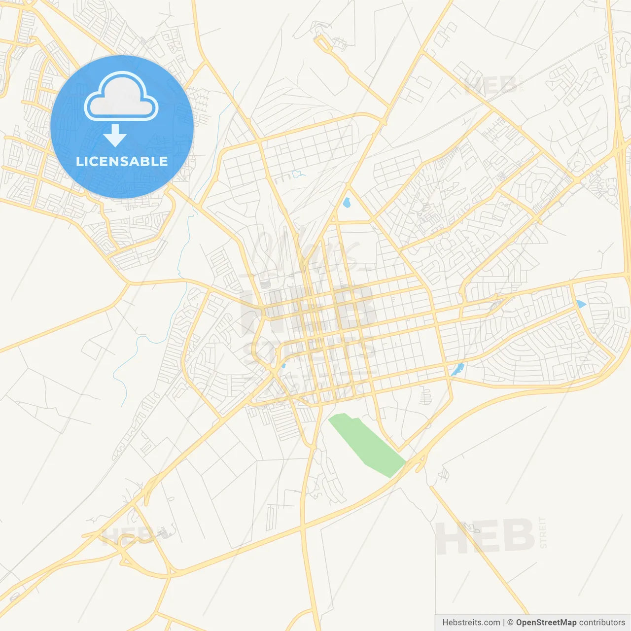 Printable Street Map Of Polokwane, South Africa – HEBSTREITS