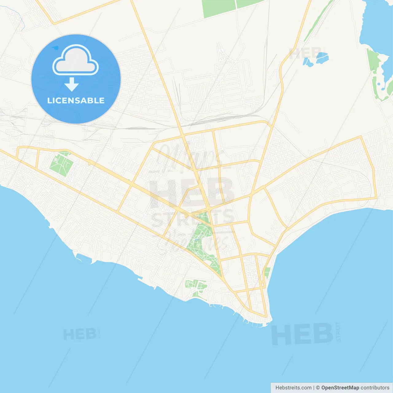 Nikopol, Ukraine Vector Map - Classic Colors – HEBSTREITS