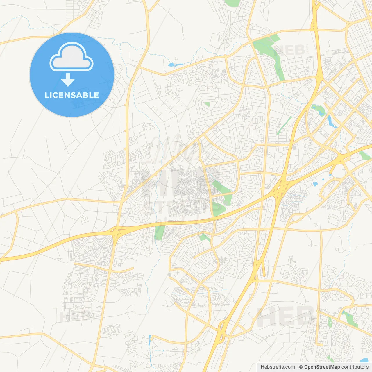 Printable Street Map Of Centurion, South Africa – HEBSTREITS