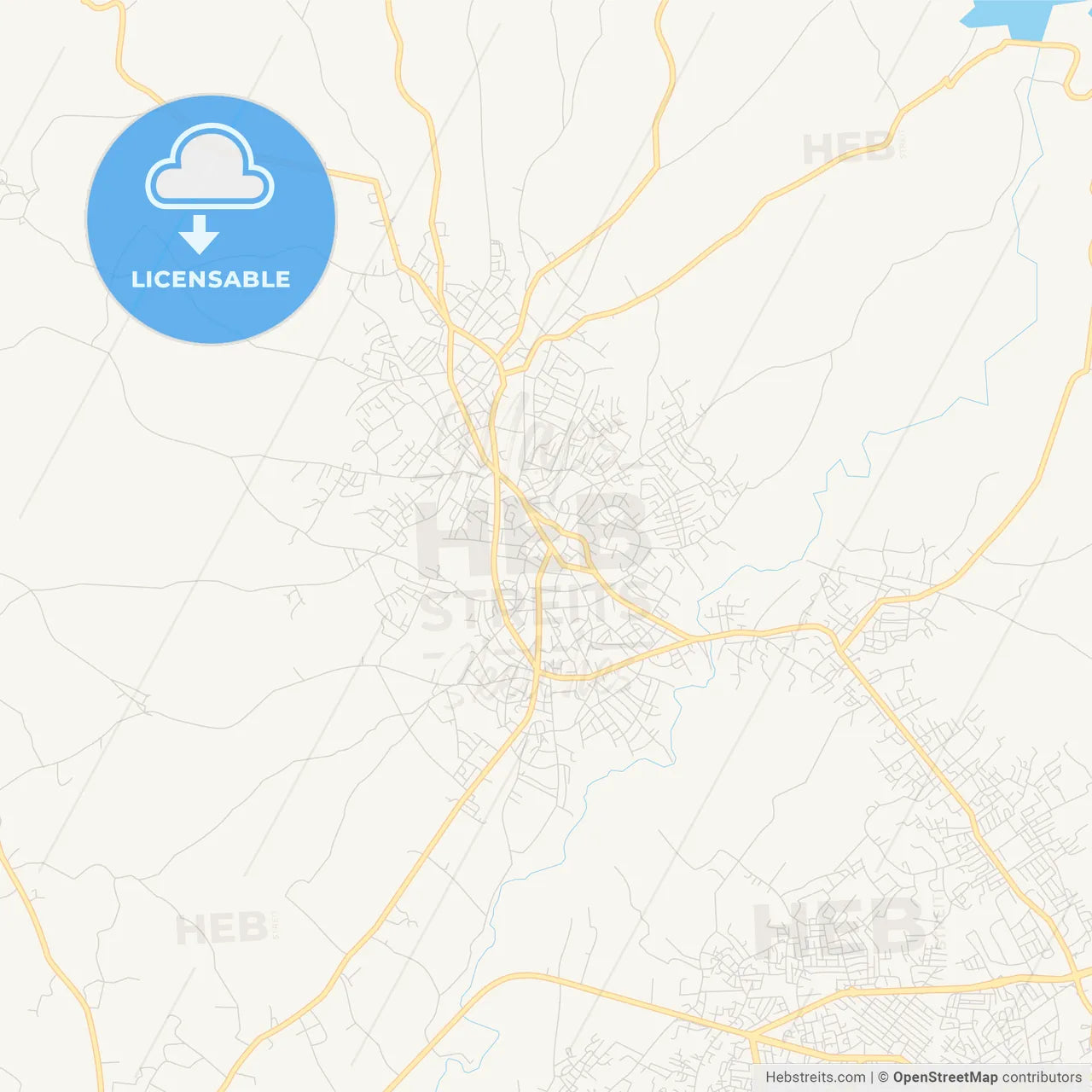 Printable Street Map Of Ilobu, Nigeria – HEBSTREITS