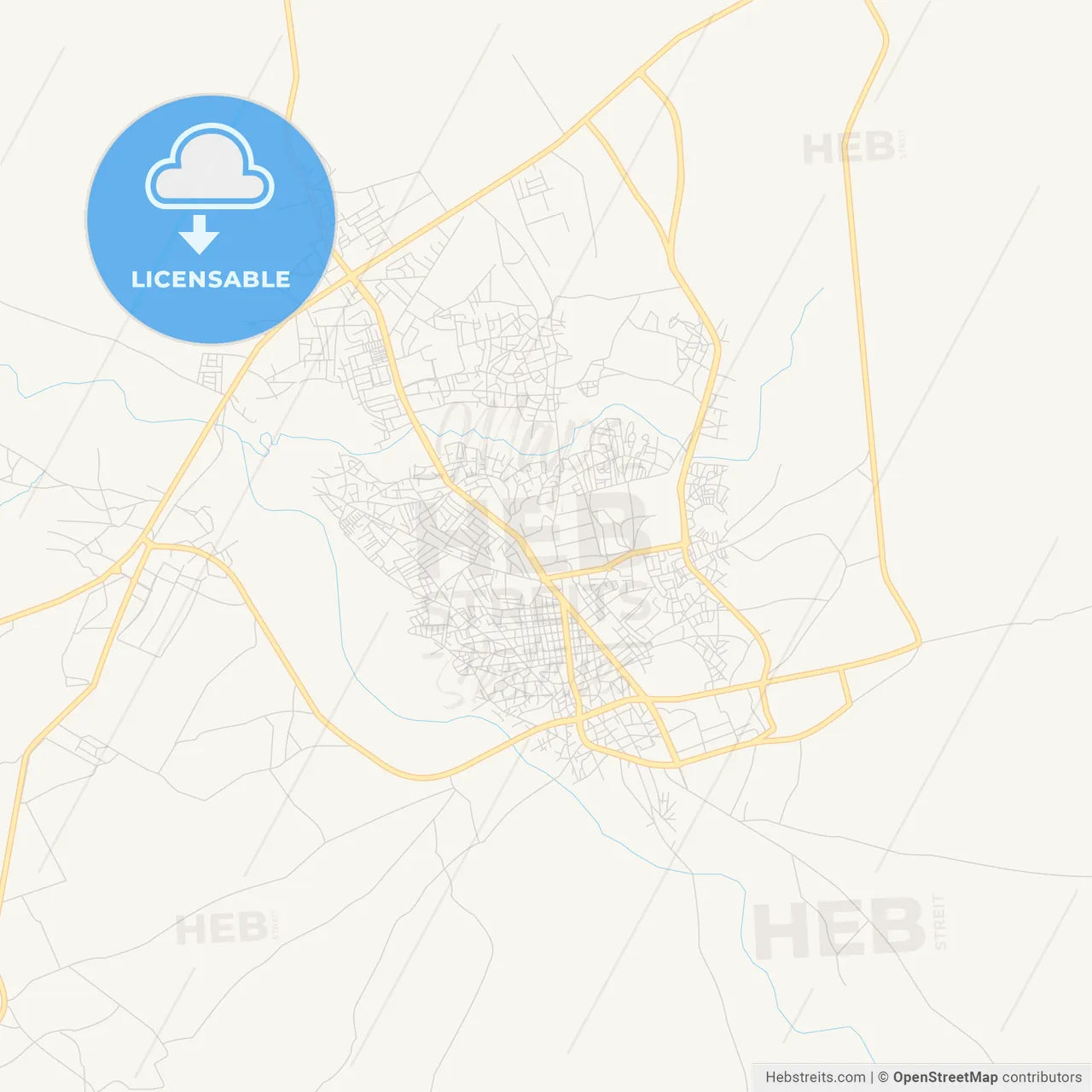 Printable Street Map Of Jalingo, Nigeria – HEBSTREITS