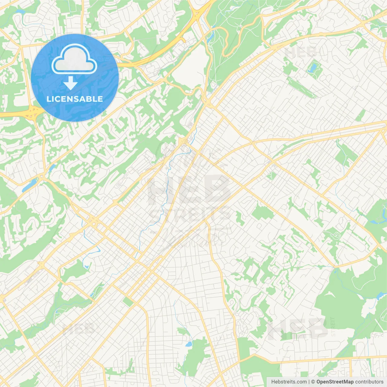 Empty Vector Map Of Plainfield, New Jersey, United States Of America ...