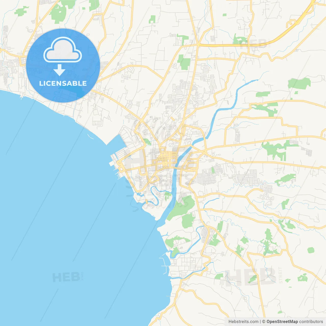 Printable Street Map Of Batangas City, Philippines – HEBSTREITS