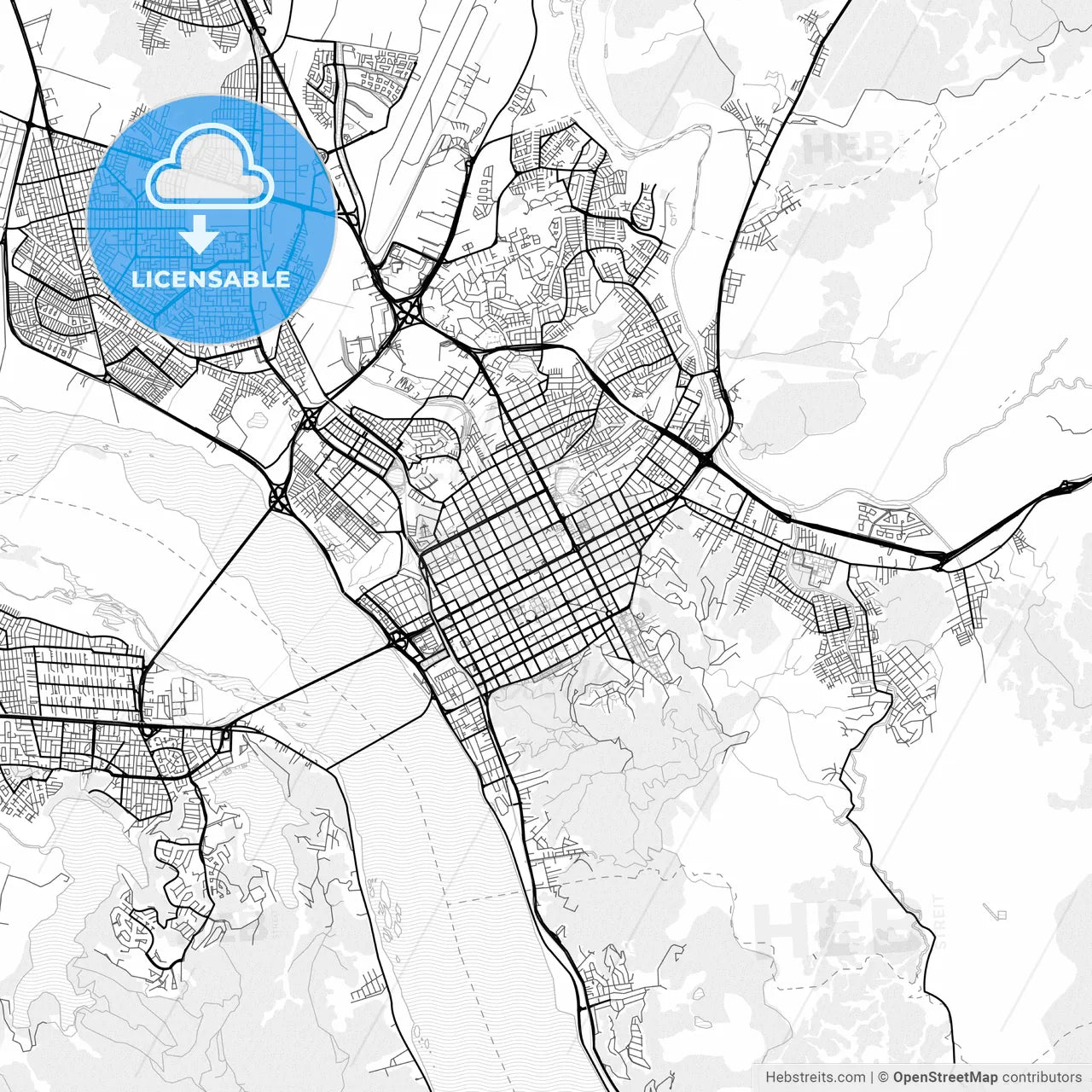 Vector Pdf Map Of Concepcion, Chile – HEBSTREITS