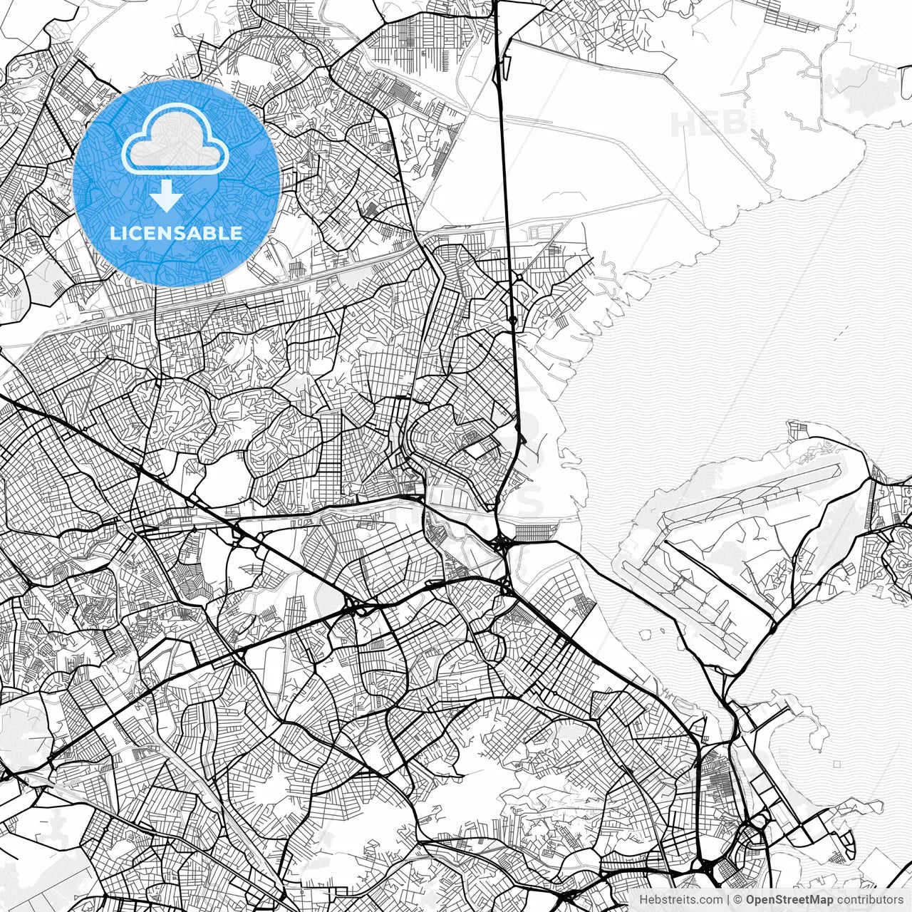 Vector Pdf Map Of Duque De Caxias, Brazil – HEBSTREITS