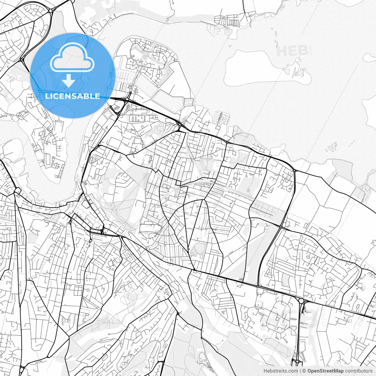 Vector Pdf Map Of Gillingham, England – HEBSTREITS