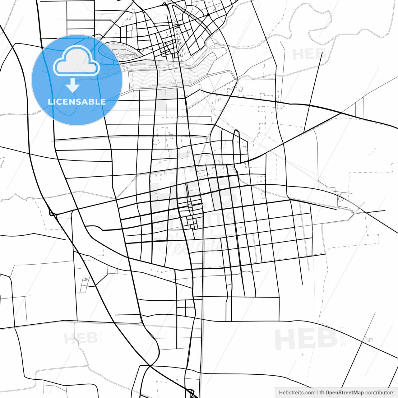 Vector Pdf Map Of Panjin, China – HEBSTREITS