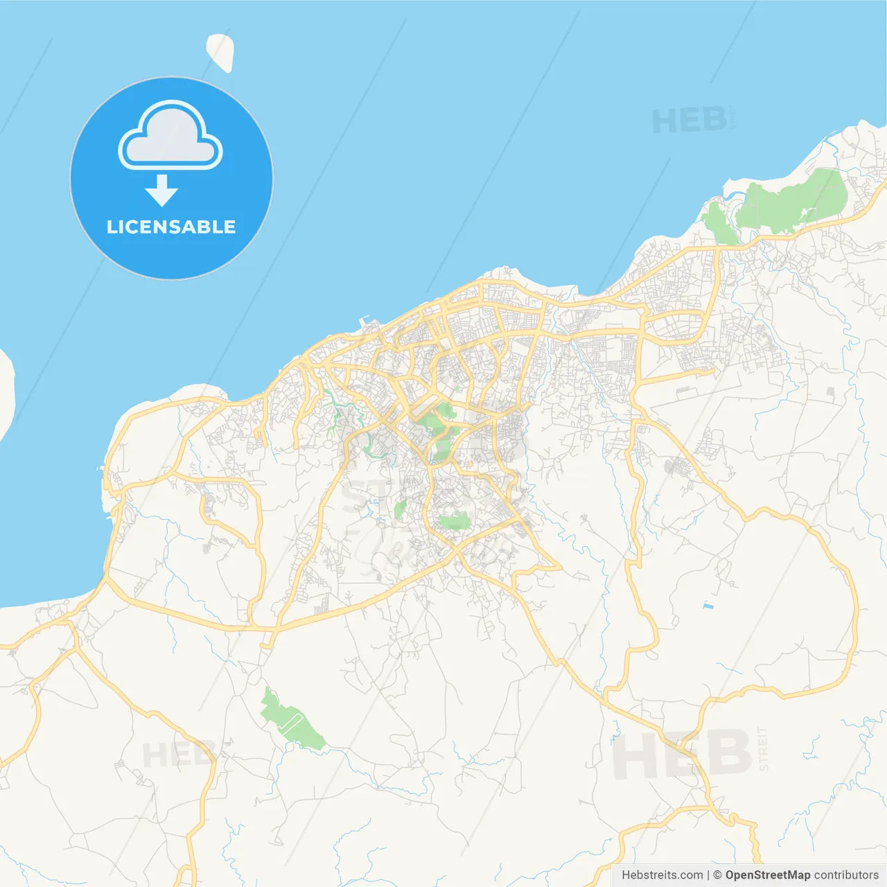 Printable Street Map Of Kupang, Indonesia – HEBSTREITS