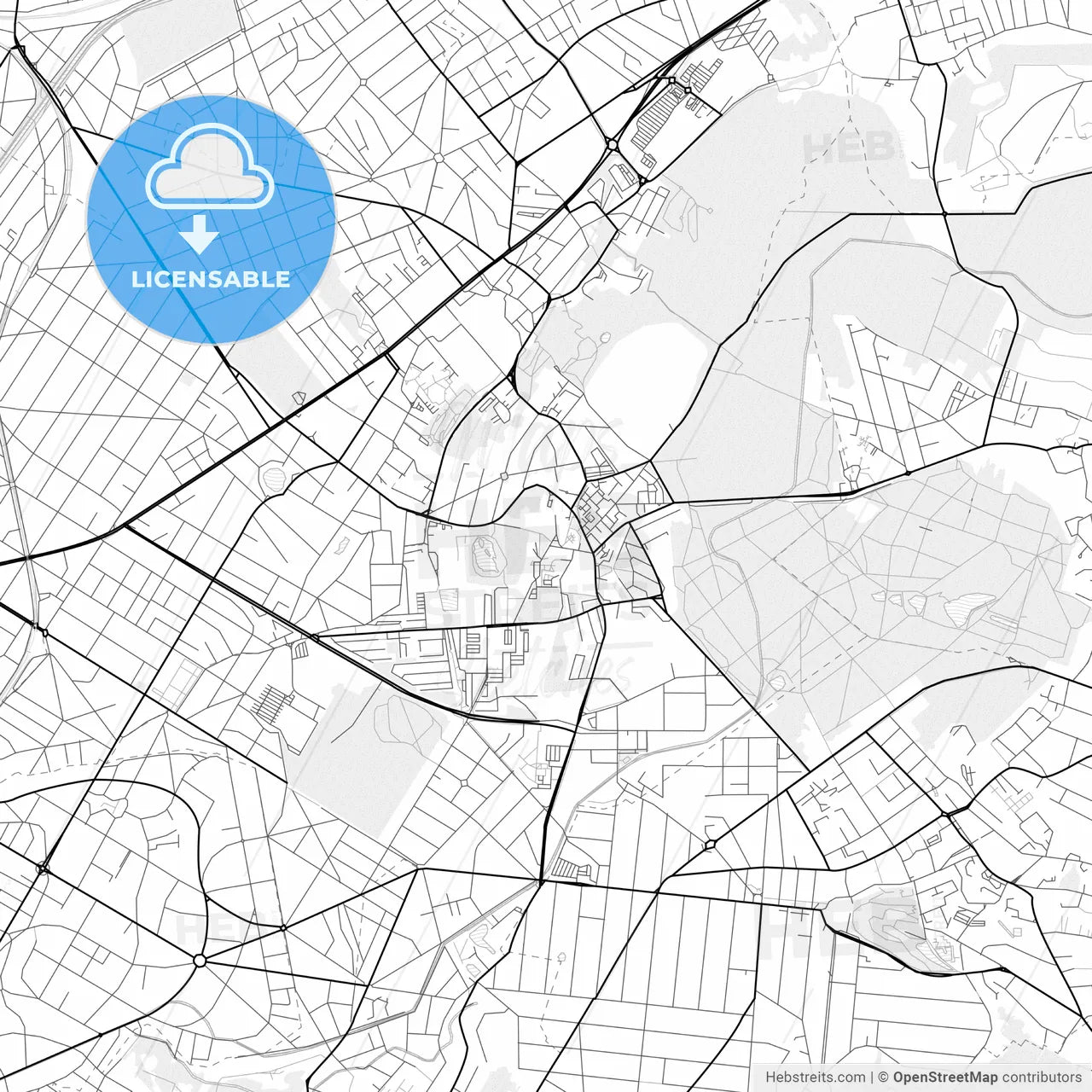 Vector Pdf Map Of Clichy-Sous-Bois, France – HEBSTREITS