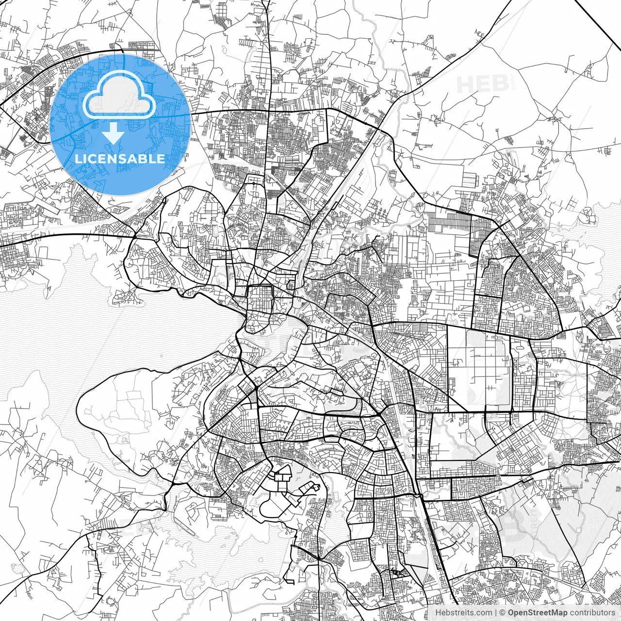 Vector Pdf Map Of Bhopal, India – HEBSTREITS