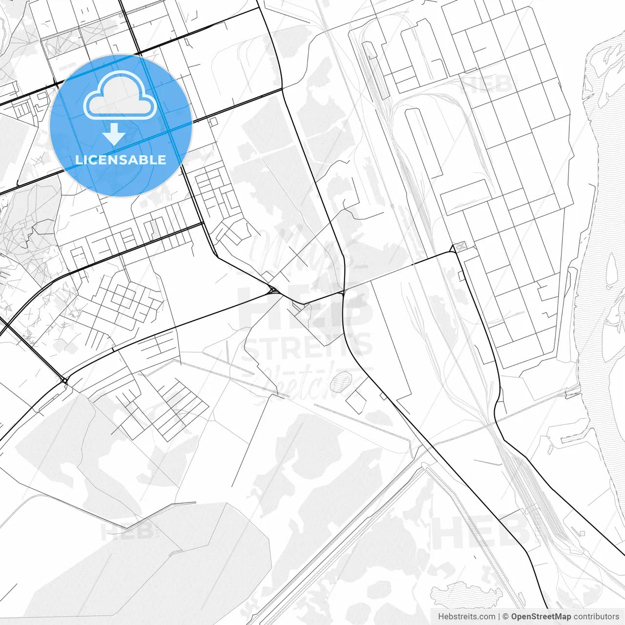 Vector Pdf Map Of Angarsk, Russia – HEBSTREITS