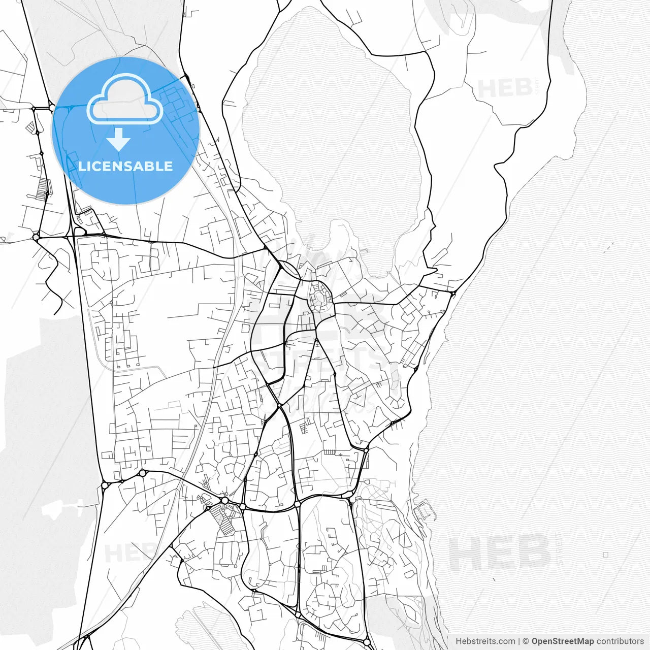 Vector Pdf Map Of Istres, France – HEBSTREITS