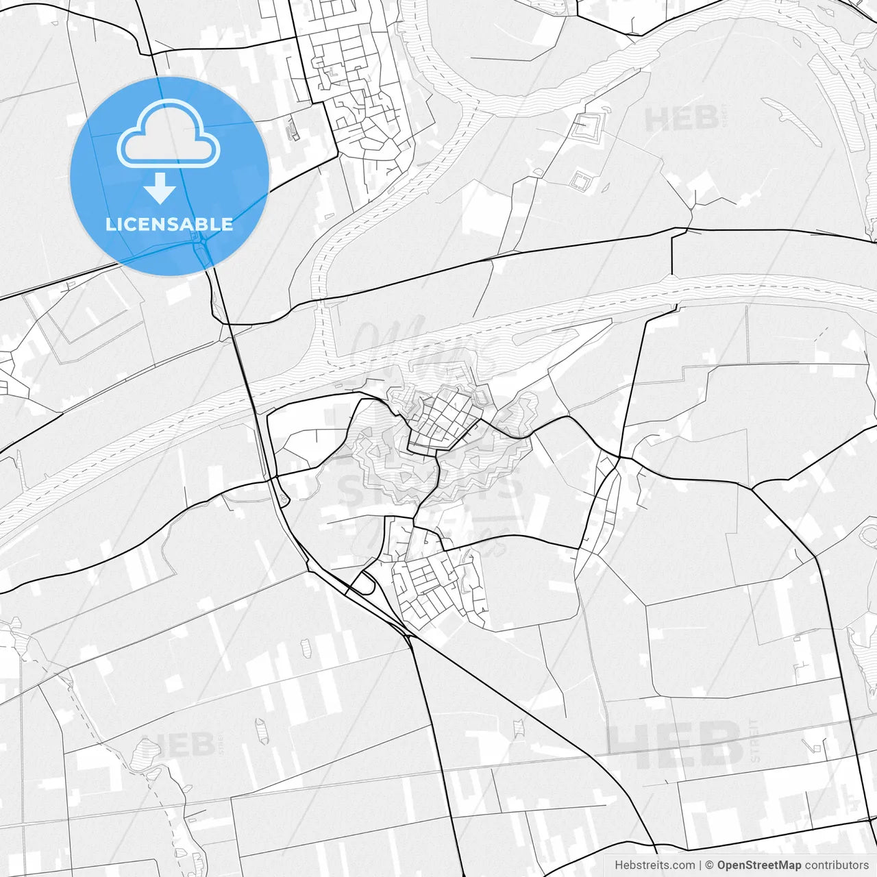 Vector Pdf Map Of Heusden, Netherlands – HEBSTREITS