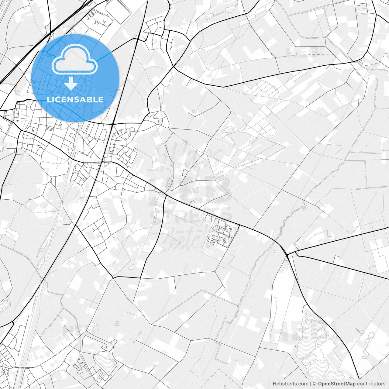 Vector Pdf Map Of Echt-Susteren, Netherlands – HEBSTREITS