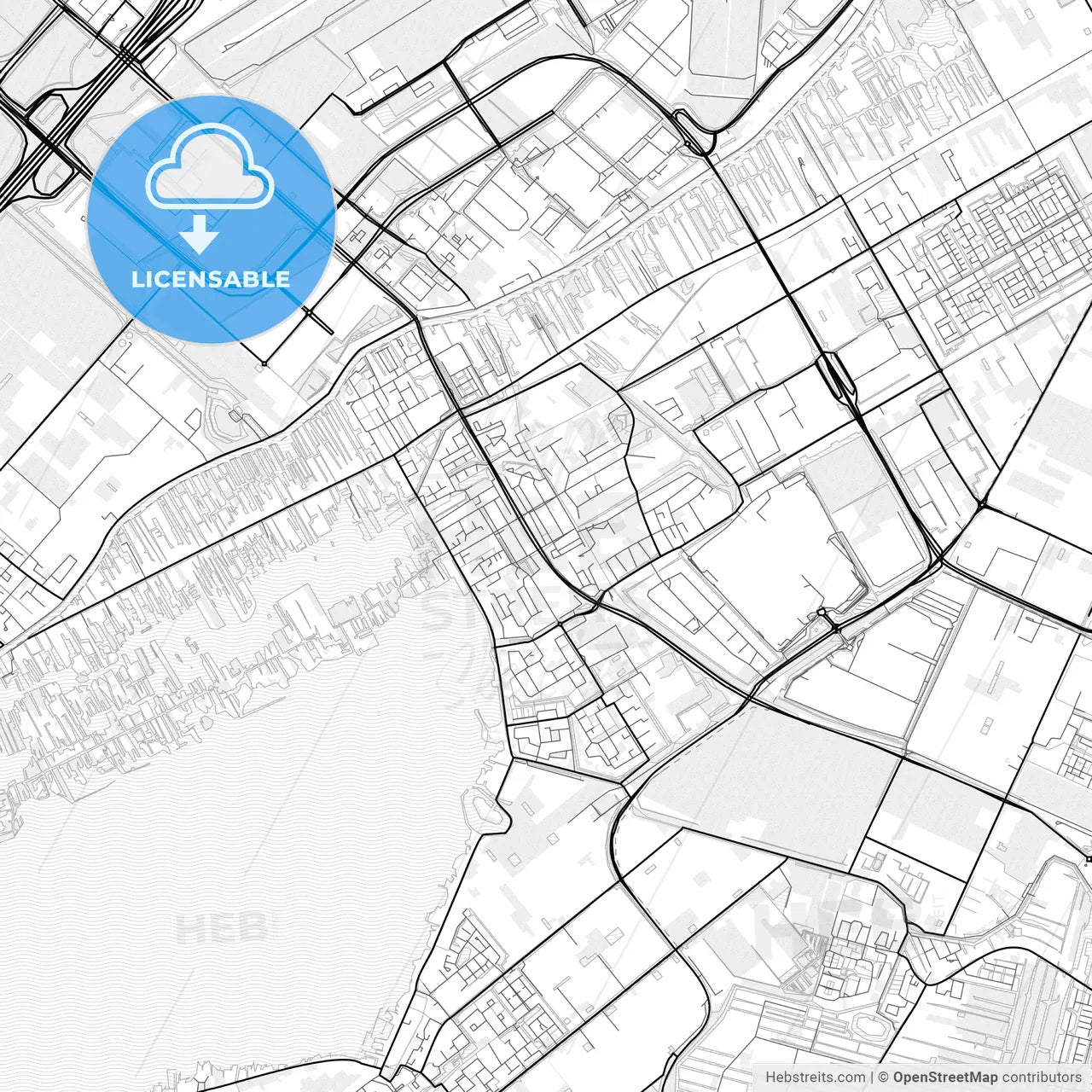 Vector Pdf Map Of Aalsmeer, Netherlands – HEBSTREITS