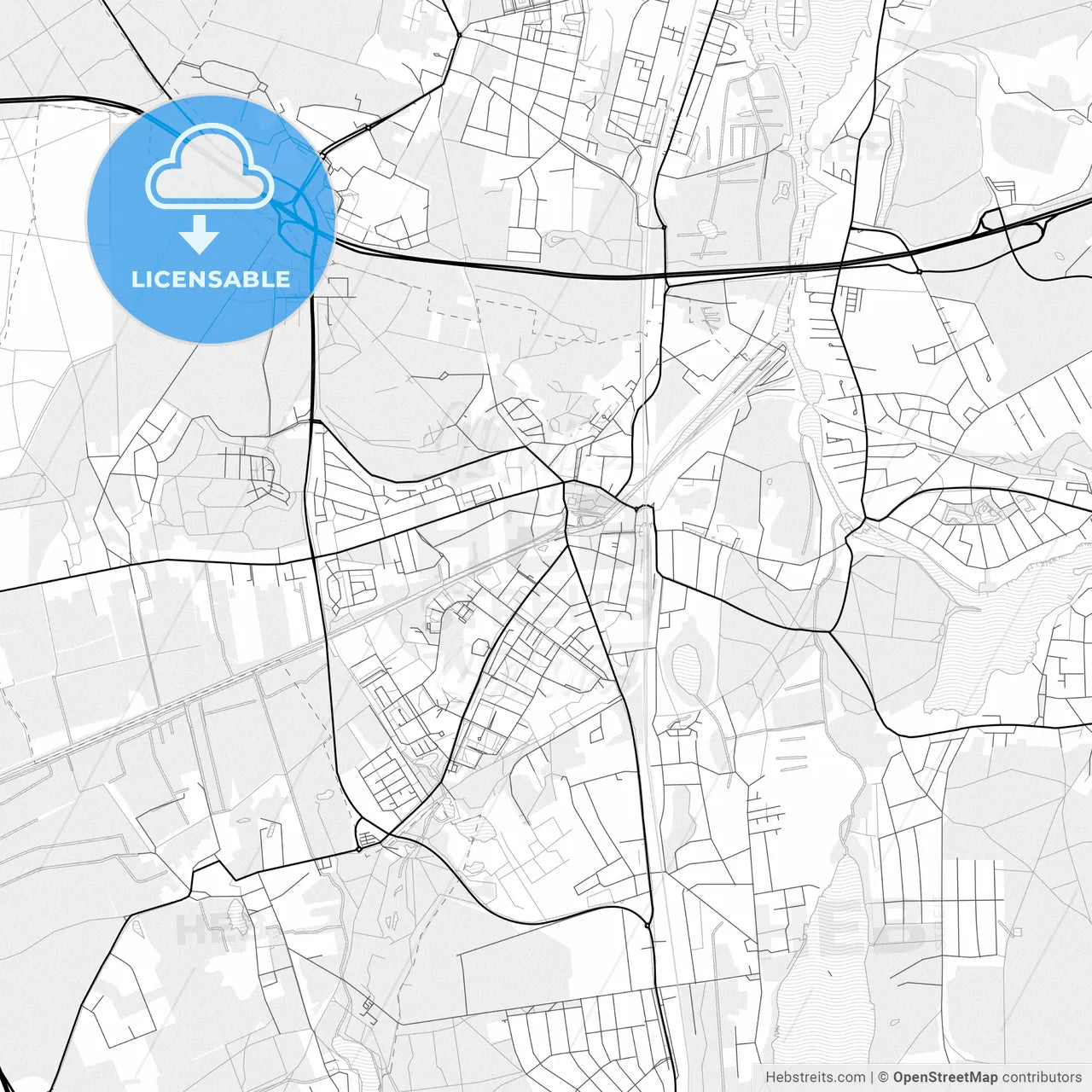 Vector Pdf Map Of Konigs Wusterhausen, Germany – HEBSTREITS