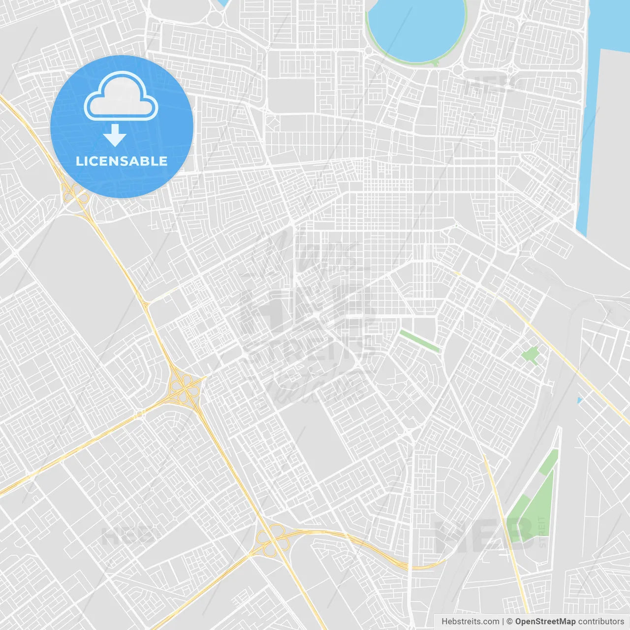 Printable Map Of Dammam City, Saudi Arabia – HEBSTREITS