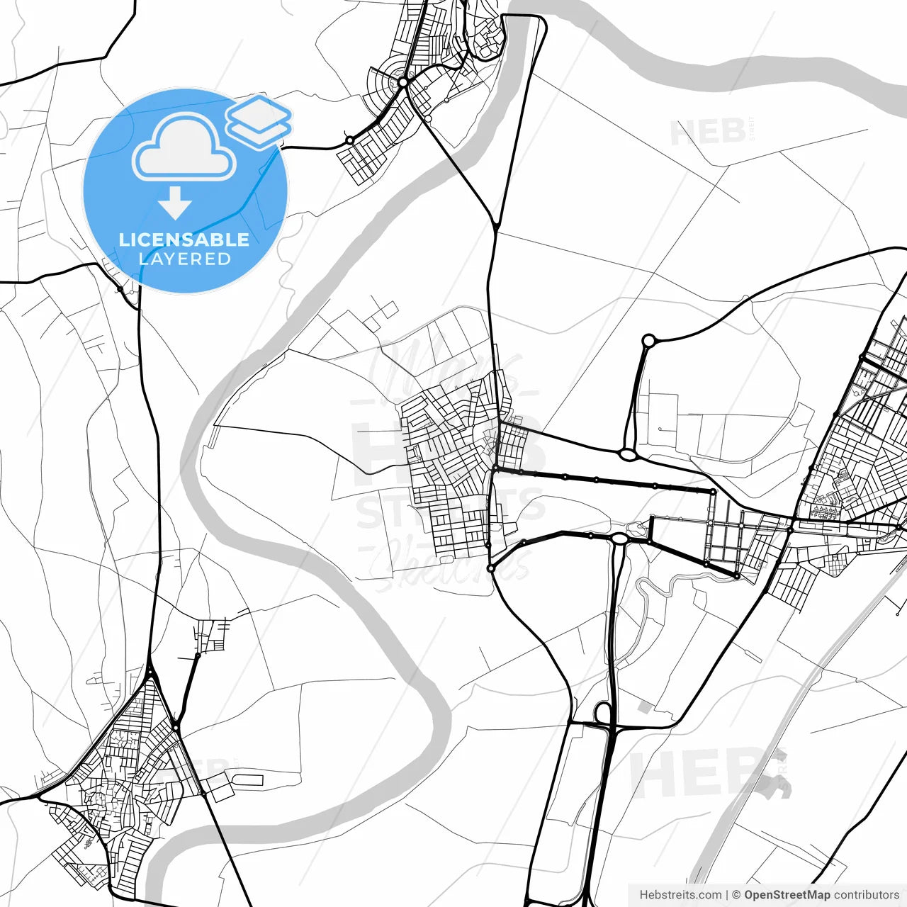 Layered Pdf Map Of La Rinconada, Seville, Spain – HEBSTREITS