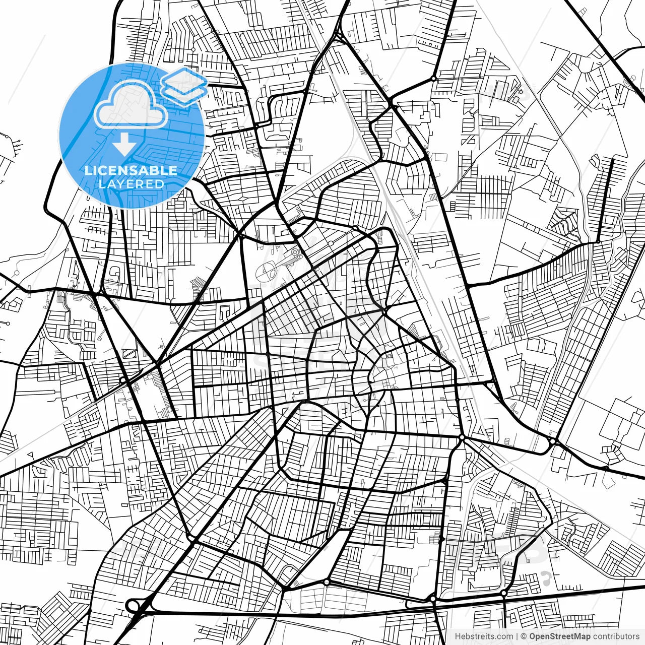 Layered Pdf Map Of Irapuato, Guanajuato, Mexico – HEBSTREITS