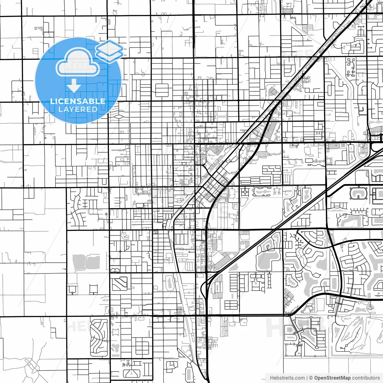 Layered Pdf Map Of Homestead, Florida, United States – HEBSTREITS