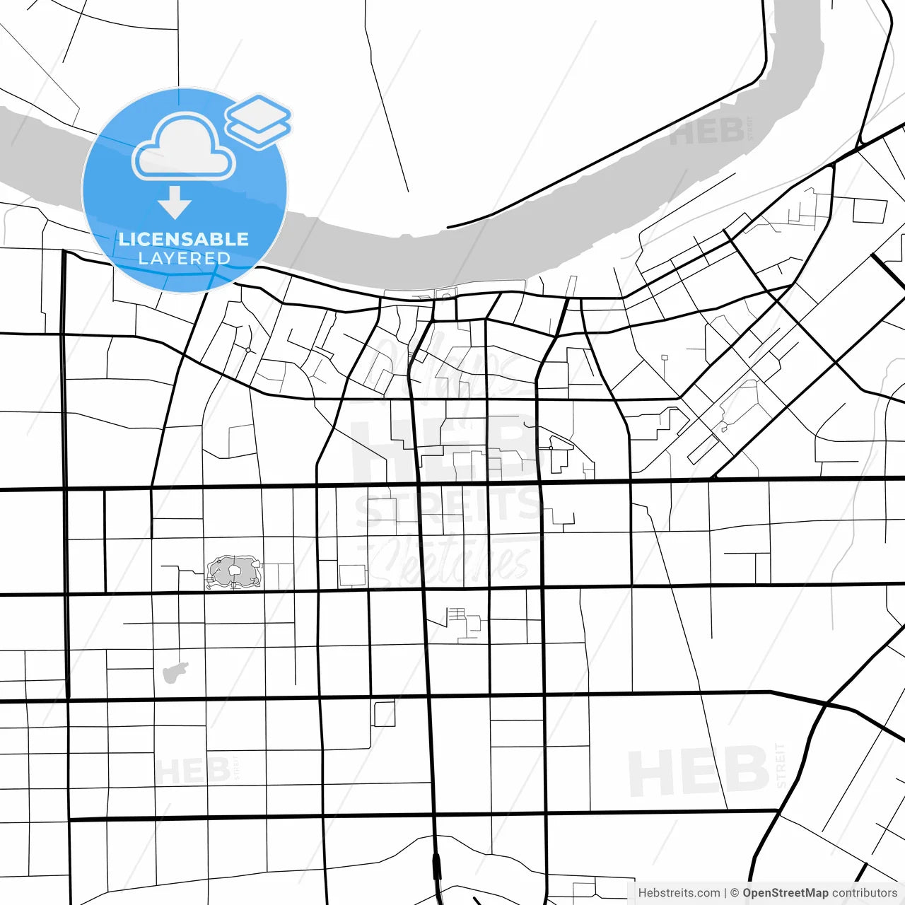 Layered Pdf Map Of Yingkou, Liaoning, China – HEBSTREITS