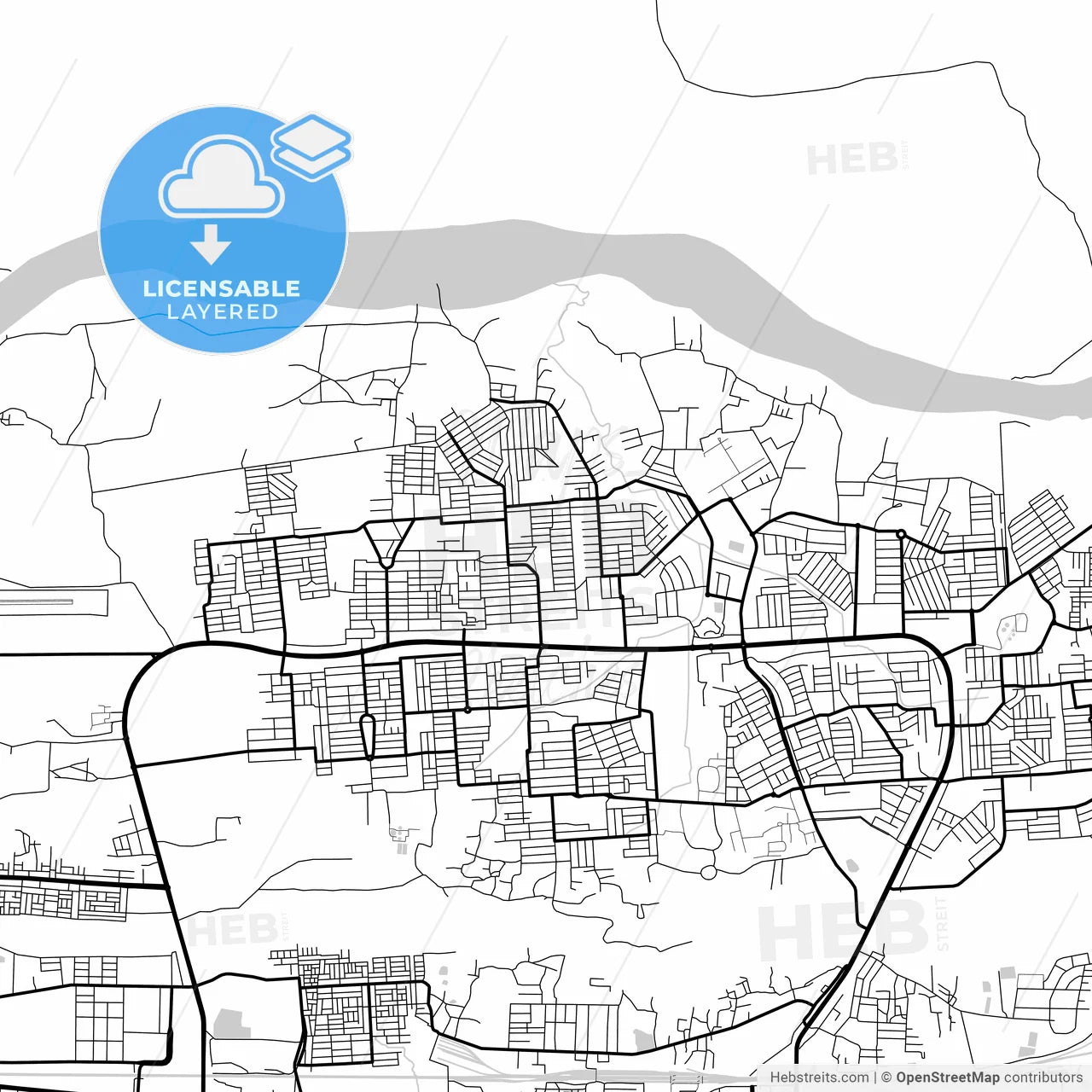 Layered Pdf Map Of Rourkela, Odisha, India – HEBSTREITS