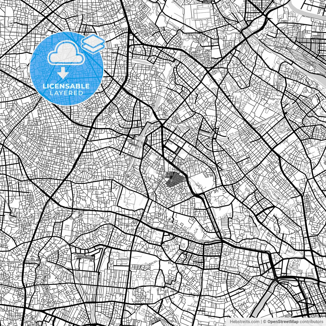 Layered Pdf Map Of Toshima, Tokyo, Japan – HEBSTREITS