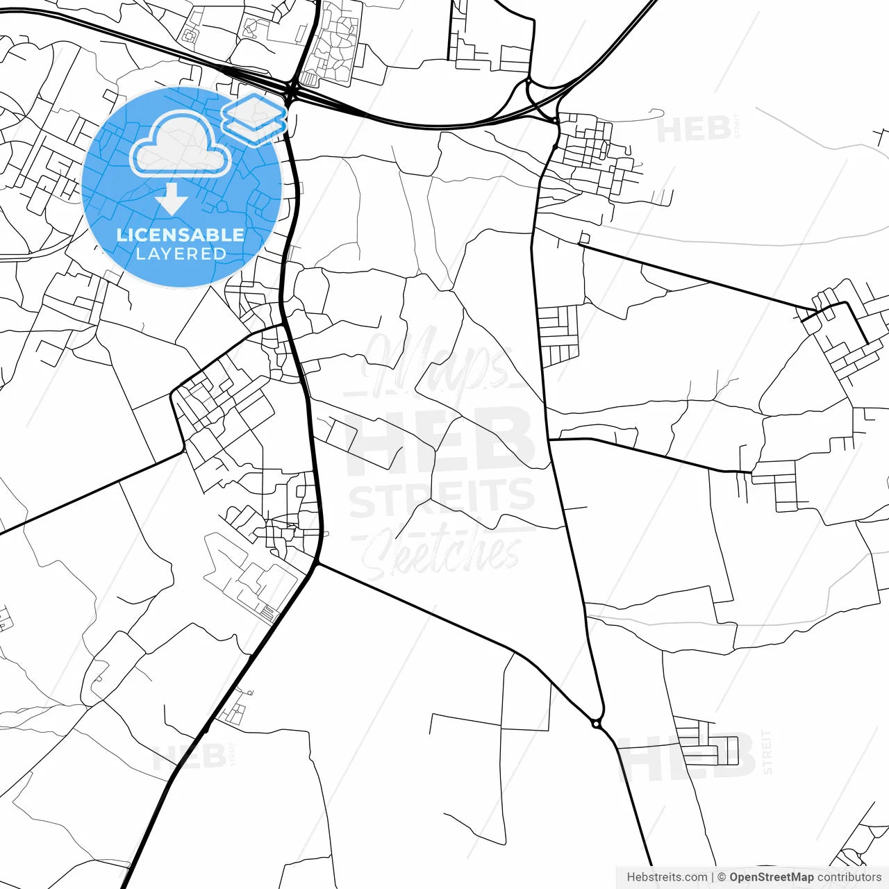 Layered Pdf Map Of Ras Al-Khaimah , United Arab Emirates – HEBSTREITS