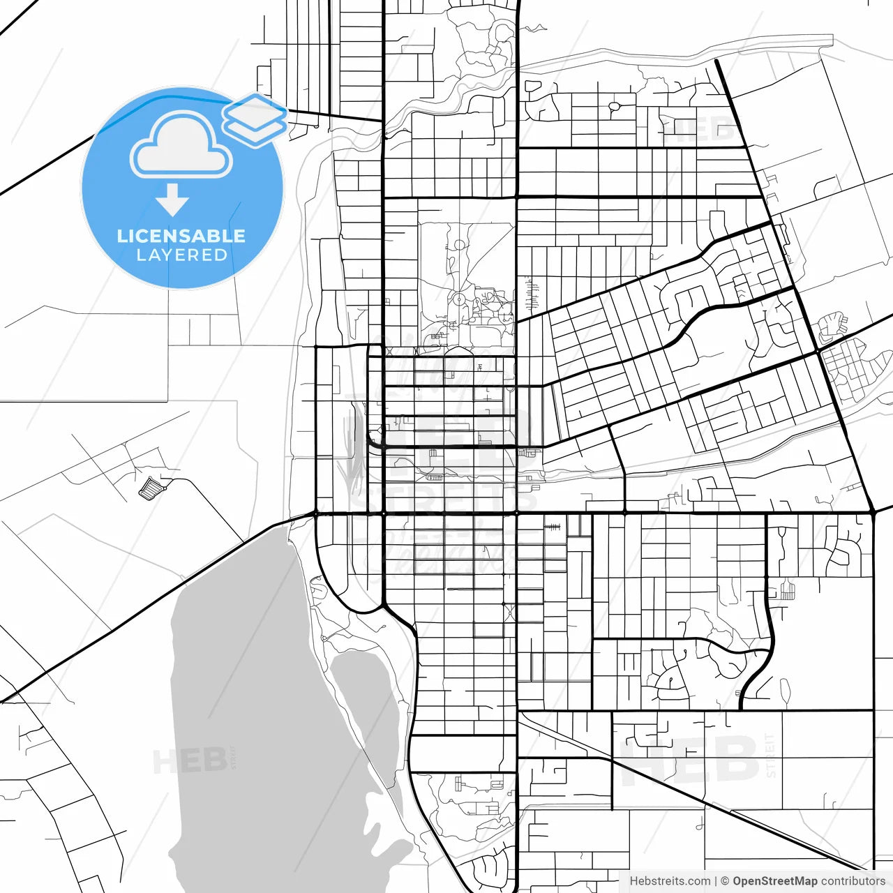 Layered Pdf Map Of Invercargill, New Zealand – HEBSTREITS