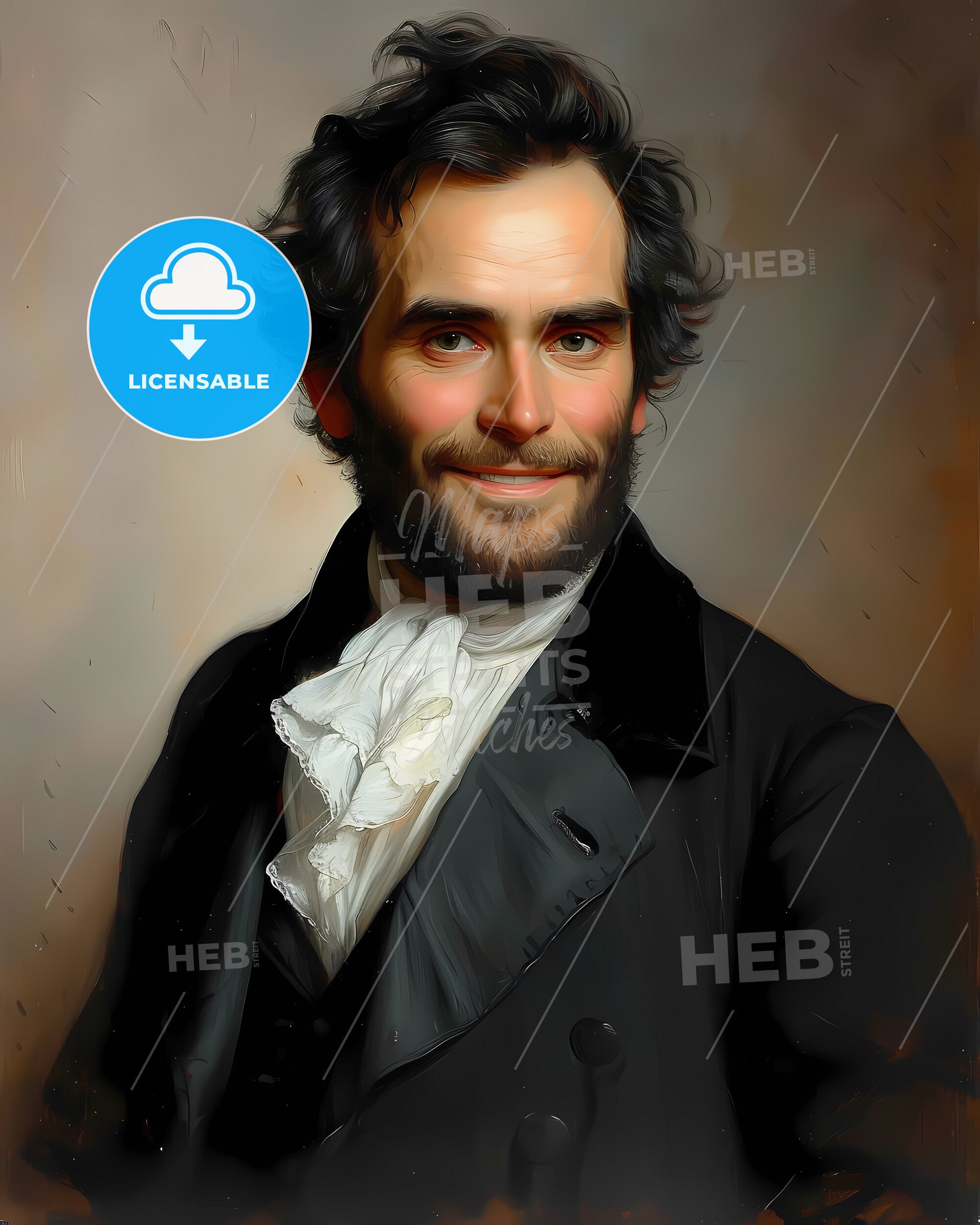 Edward, John Eyre, 1815 - 1901, a man in a black coat - HEBSTREITS ...