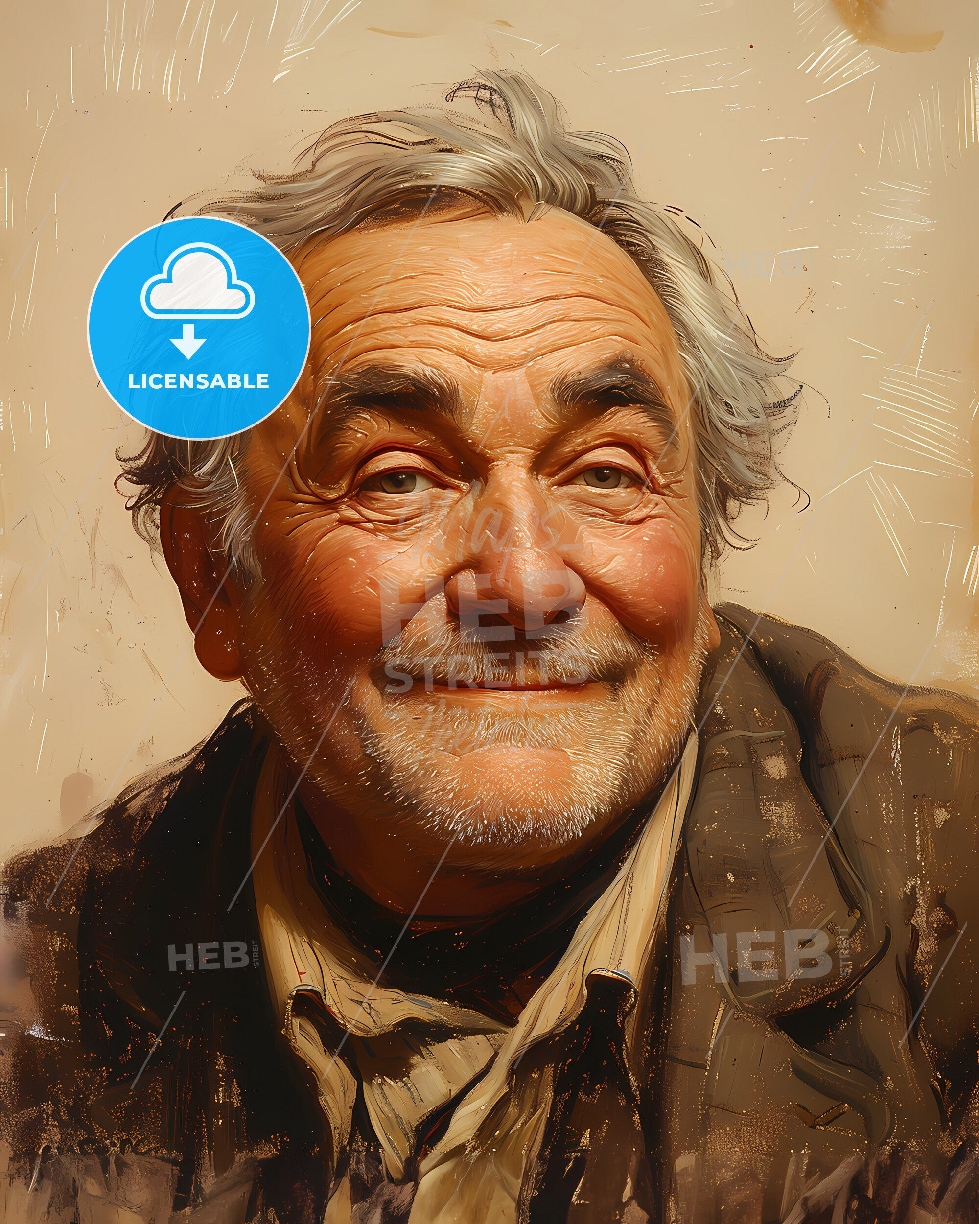 John, Kay, 1704 - 1780, A Man Smiling For The Camera – HEBSTREITS