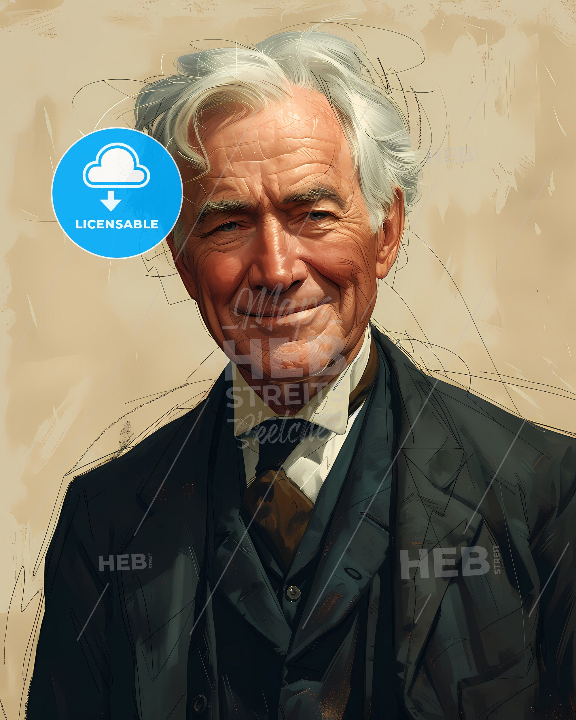 Thomas, Edison, 1847 - 1931, A Man In A Suit – HEBSTREITS