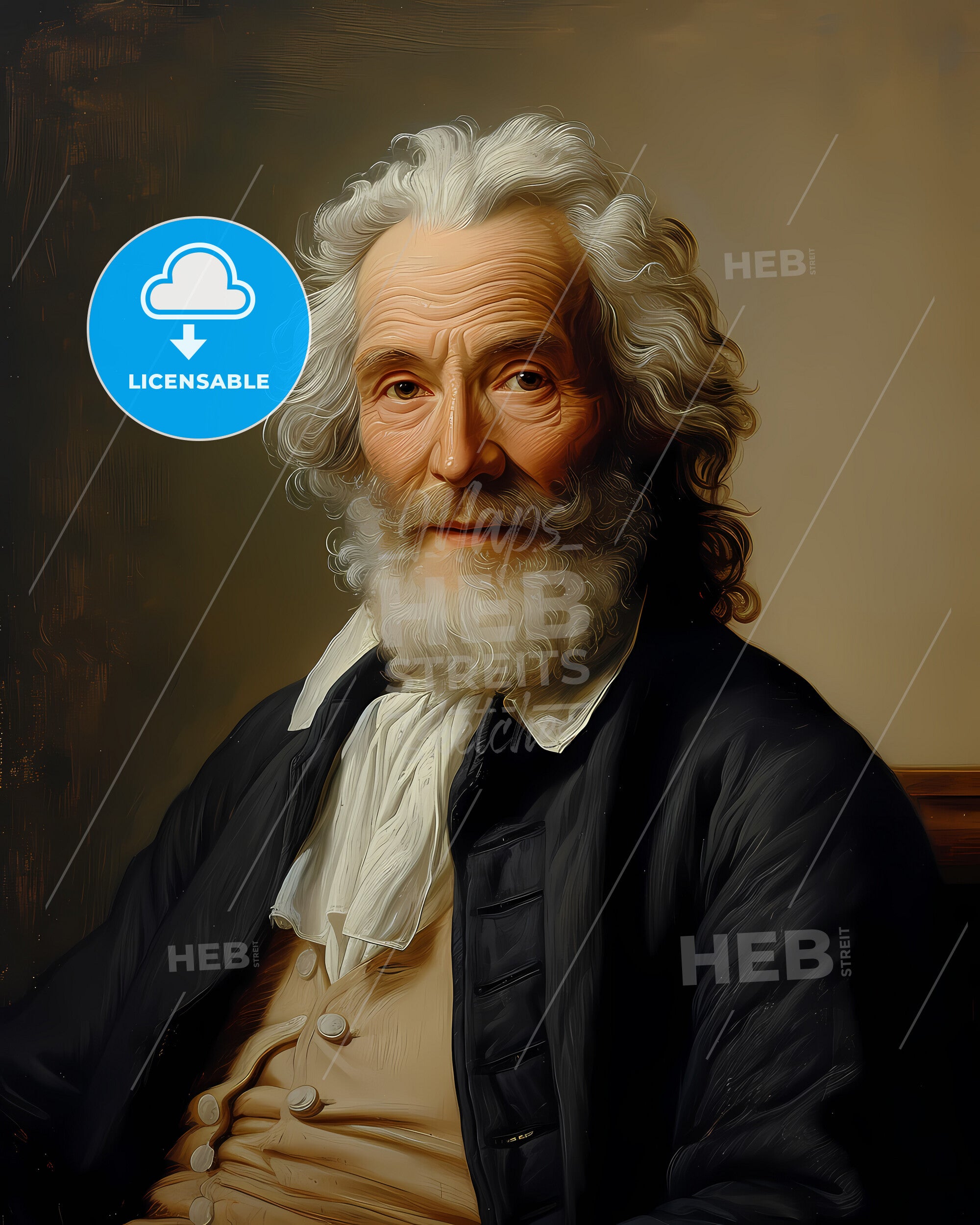 Leonhard, Euler, 1707 - 1783, A Man With White Hair And Beard – HEBSTREITS