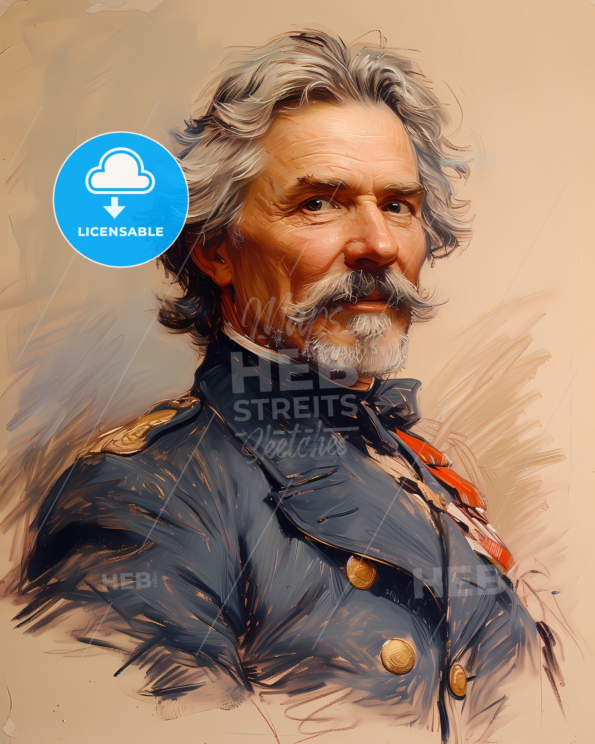 General, George Thomas, 1816 - 1870, A Man In A Military Uniform ...