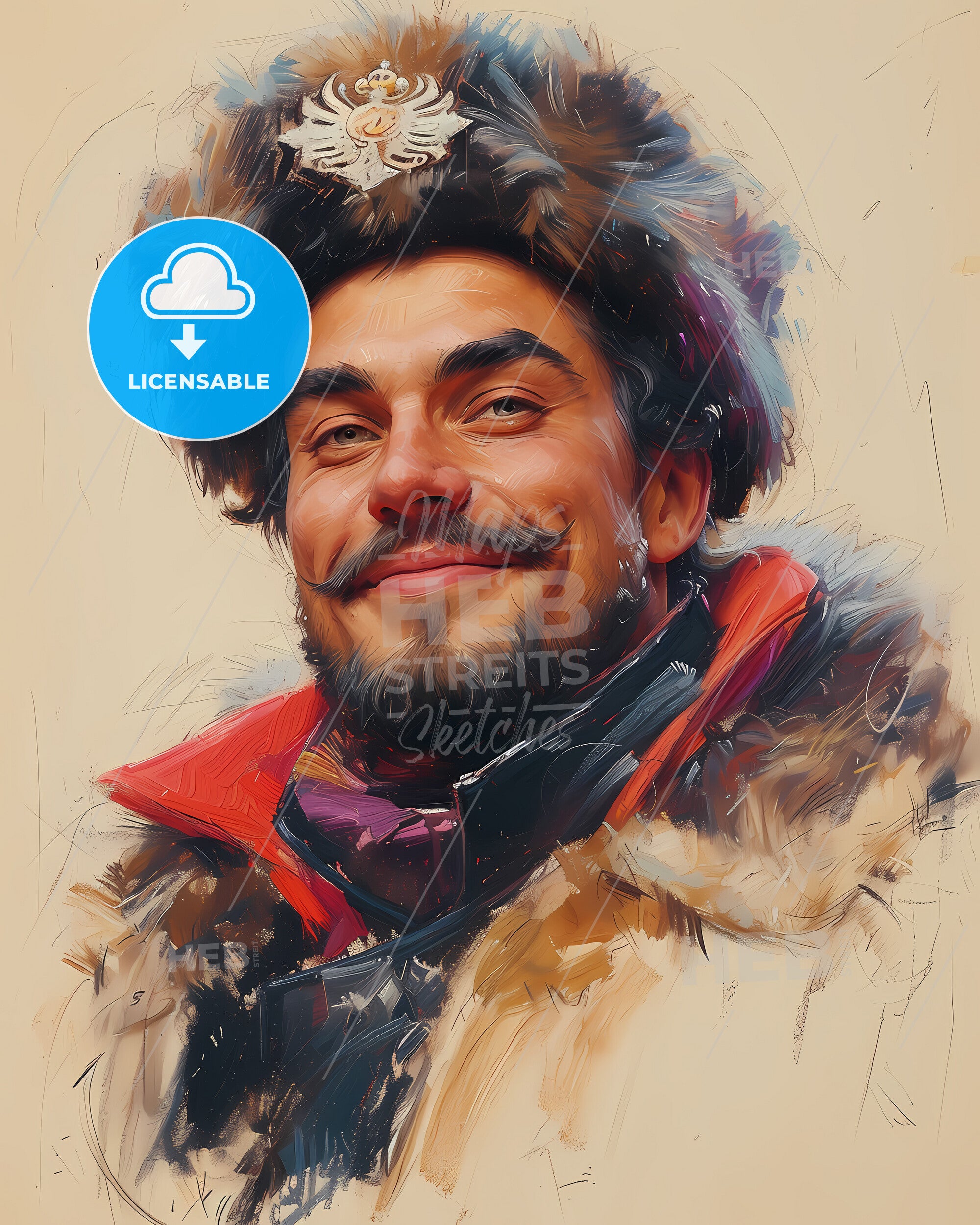 Ivan, The Terrible, 1530 - 1584, A Man With A Beard And Mustache ...