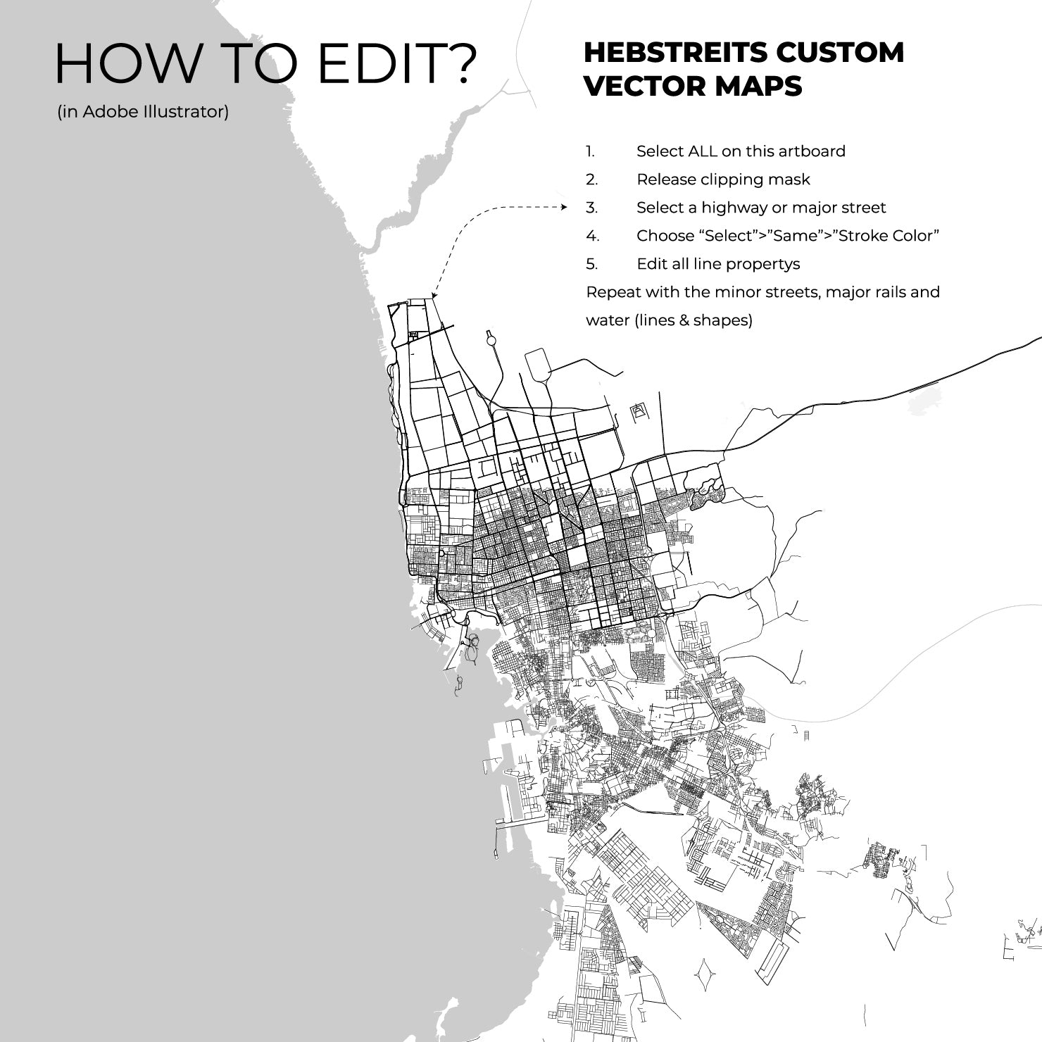 CUSTOM VECTOR MAP SERVICE - HEBSTREITS