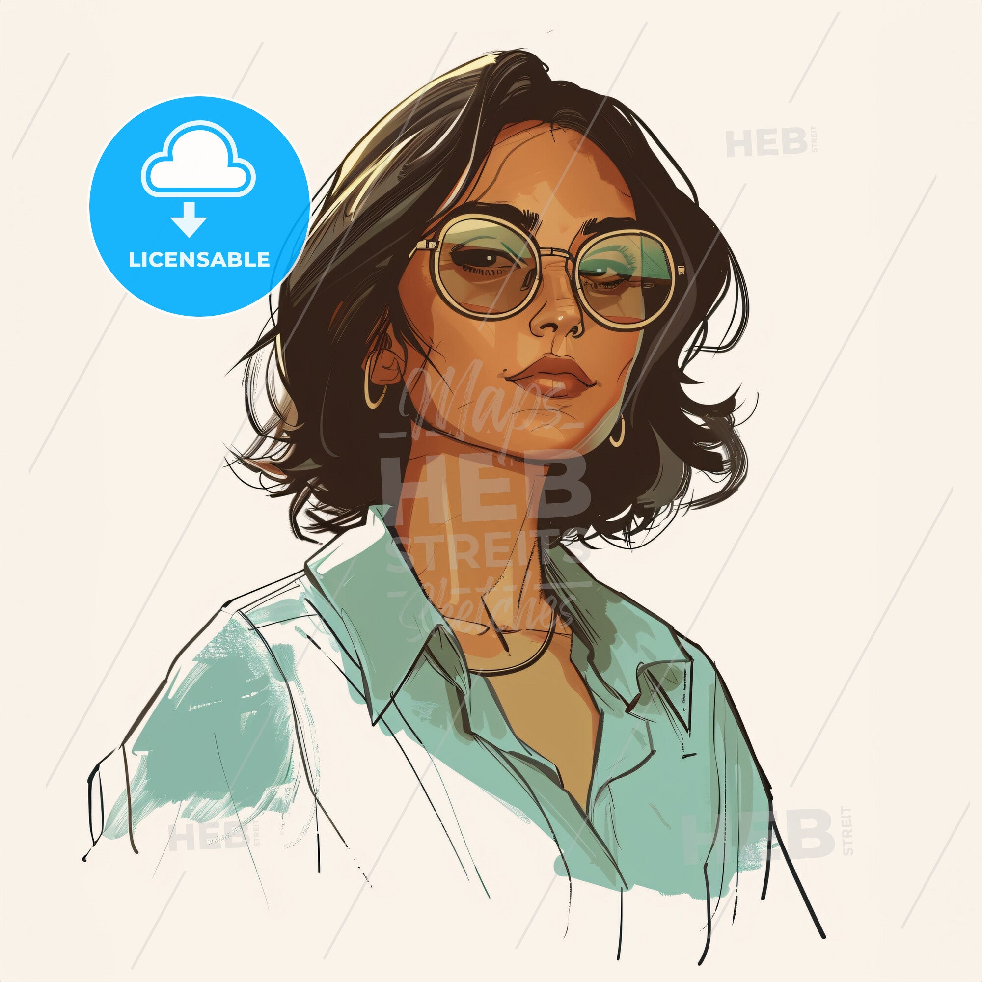 A Woman With Short Dark Hair Wearing Glasses – HEBSTREITS