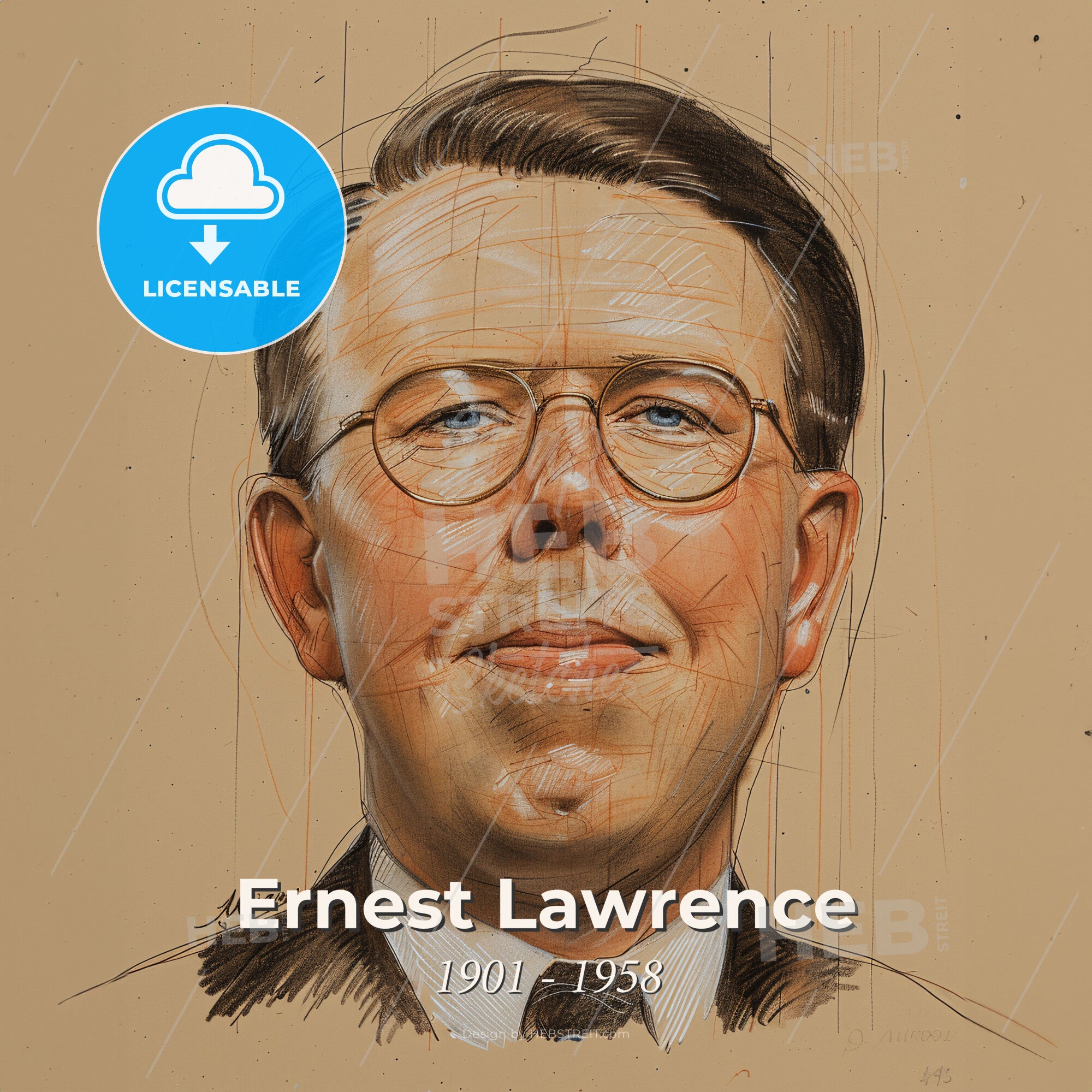 Ernest Lawrence, 1901 - 1958, American Physicist - A Man With Glasses ...