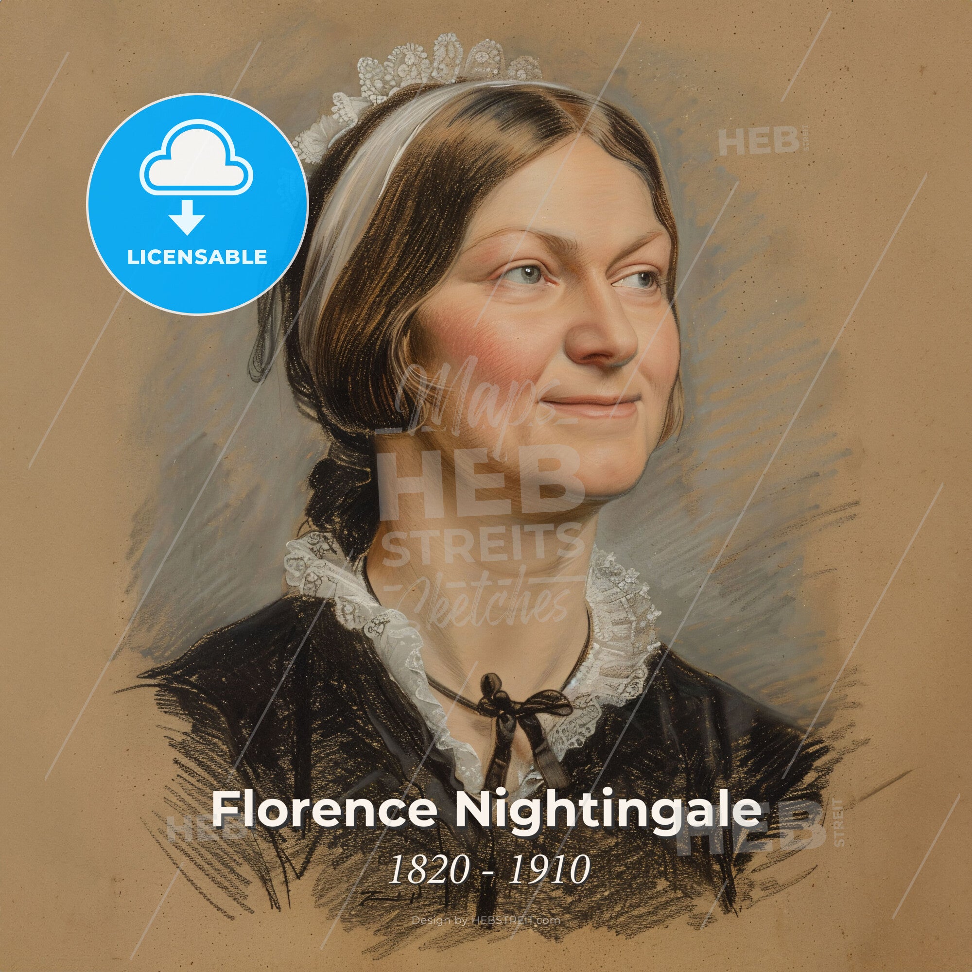 Florence Nightingale, 1820 - 1910, British Nurse - A Woman With A White ...