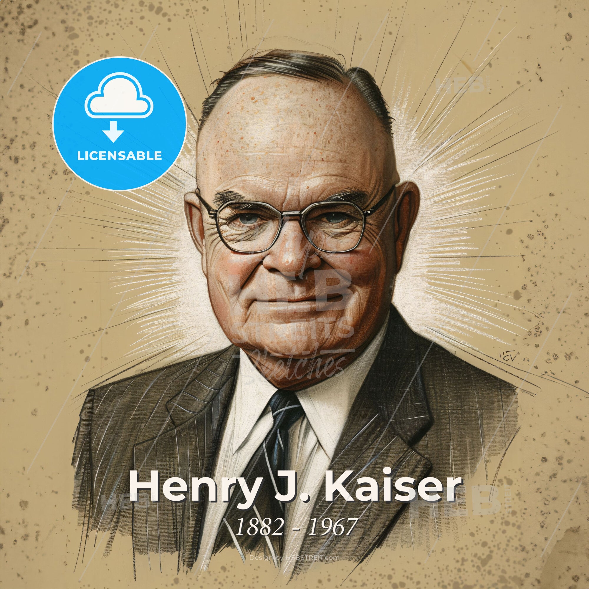 Henry J. Kaiser, 1882 - 1967, American Industrialist - A Man In A Suit ...