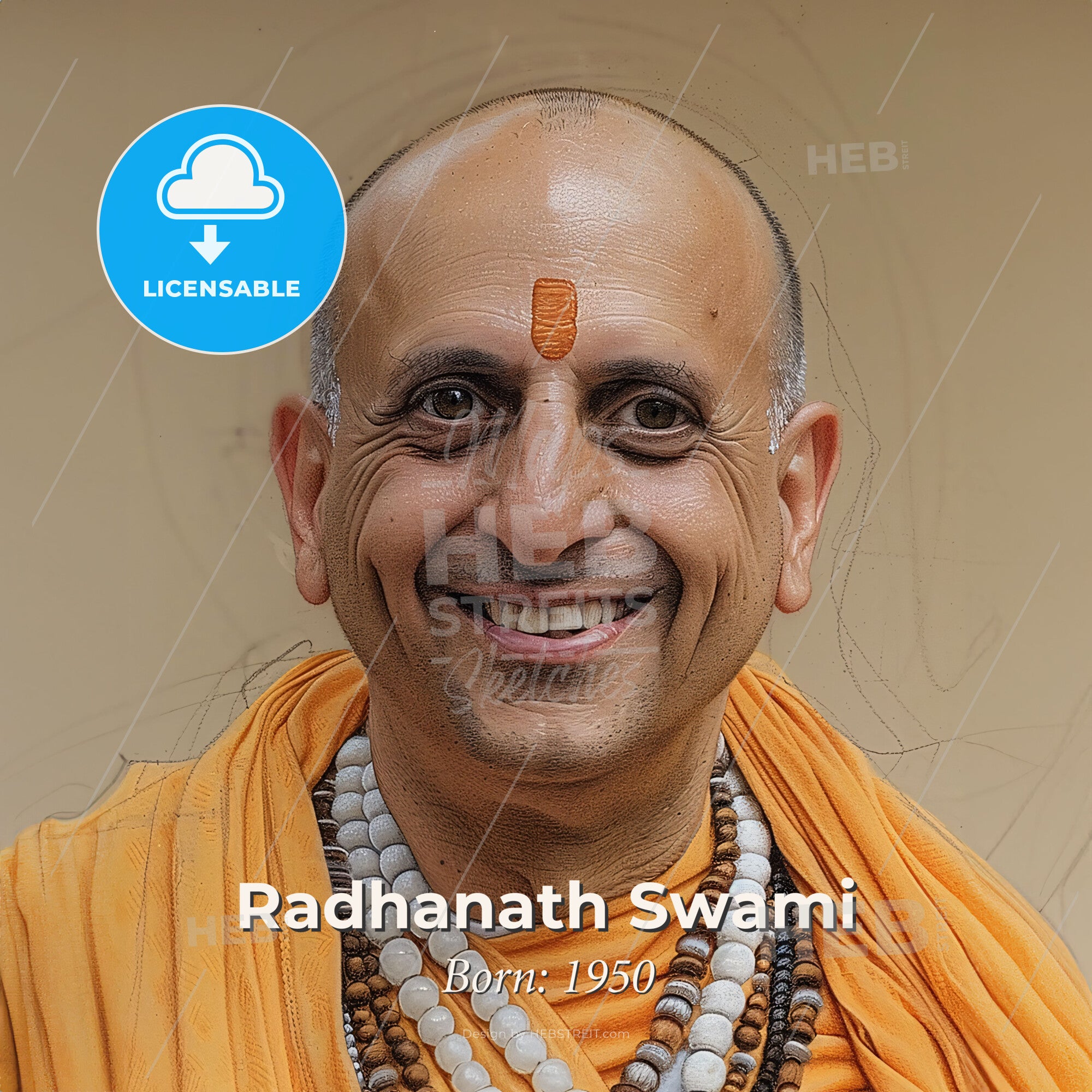 Radhanath Swami, Born: 1950, American Spiritual Teacher - A Man Smiling ...